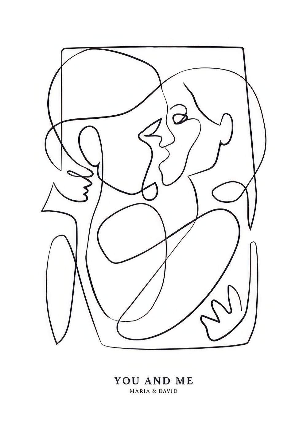Abstract Figures No2 BW Personal Poster