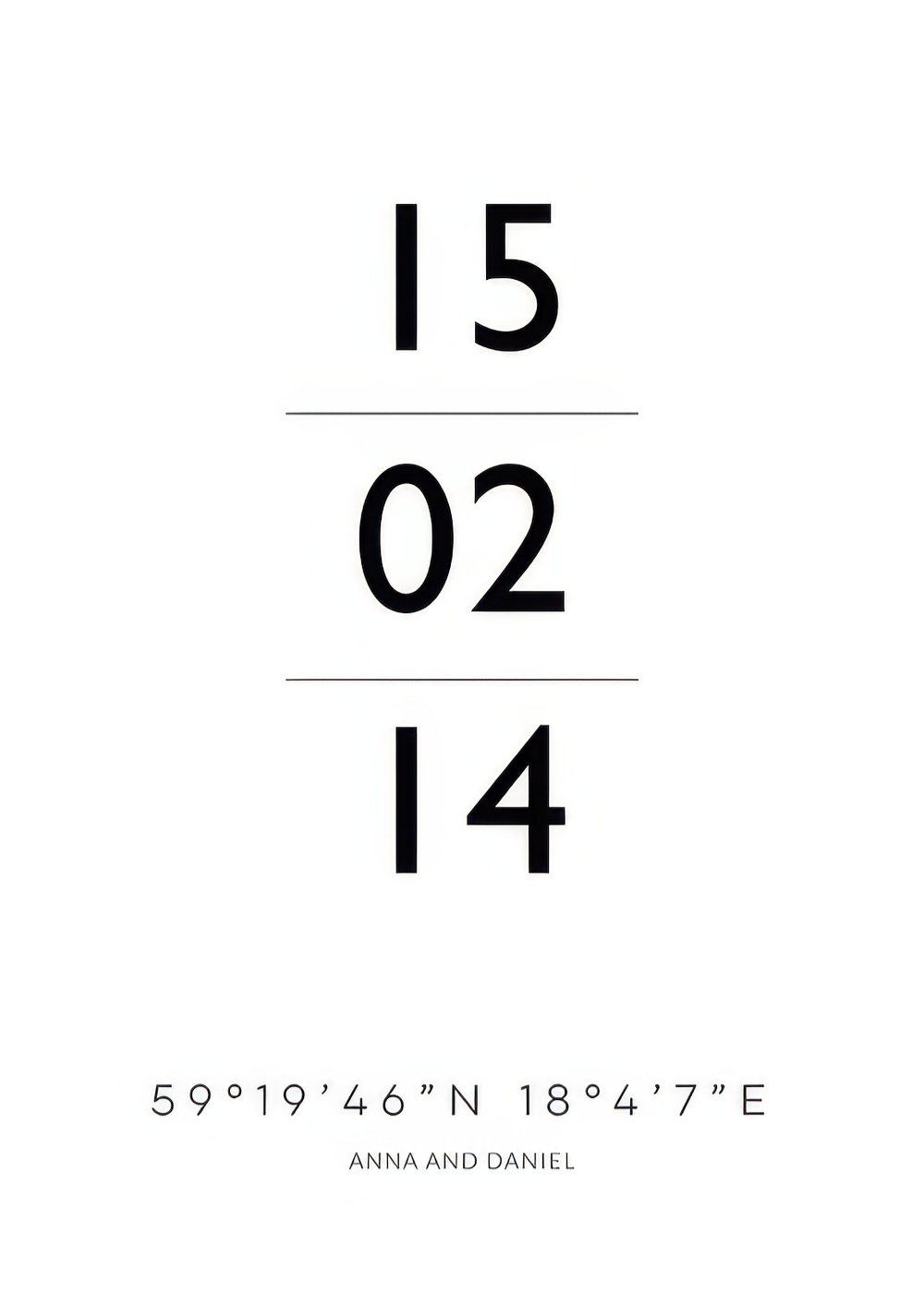Personalized Date Print – Custom Poster with Coordinates | Desenio
