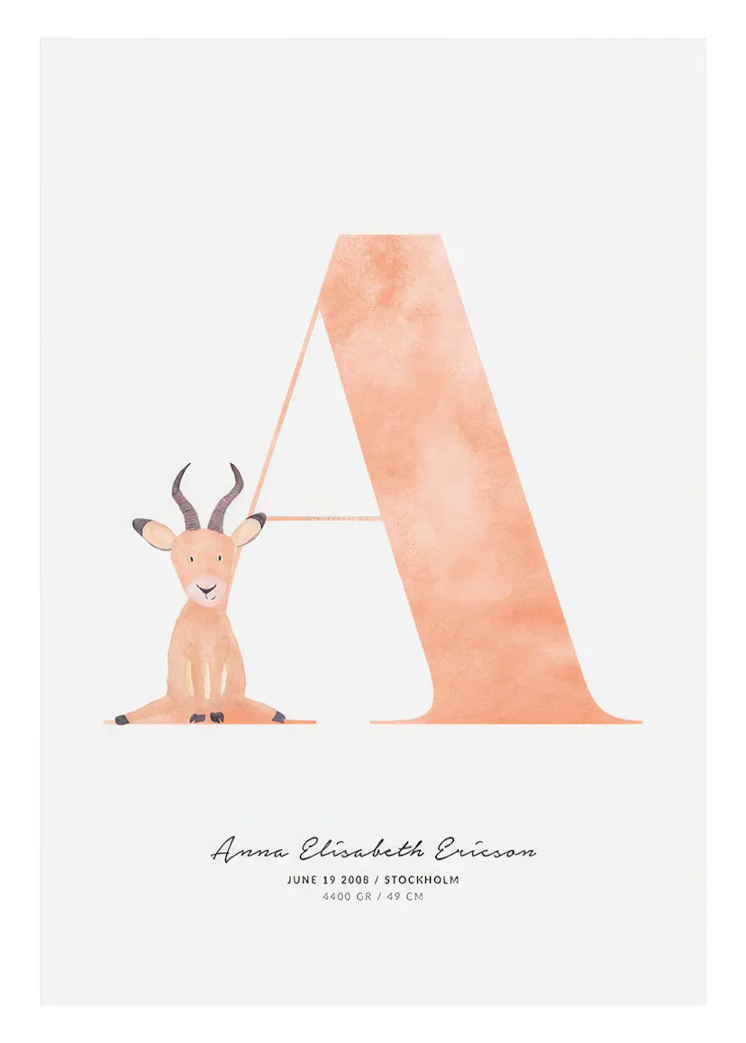 Tableaux noms | Affiches avec nom personnalisable | Desenio.fr