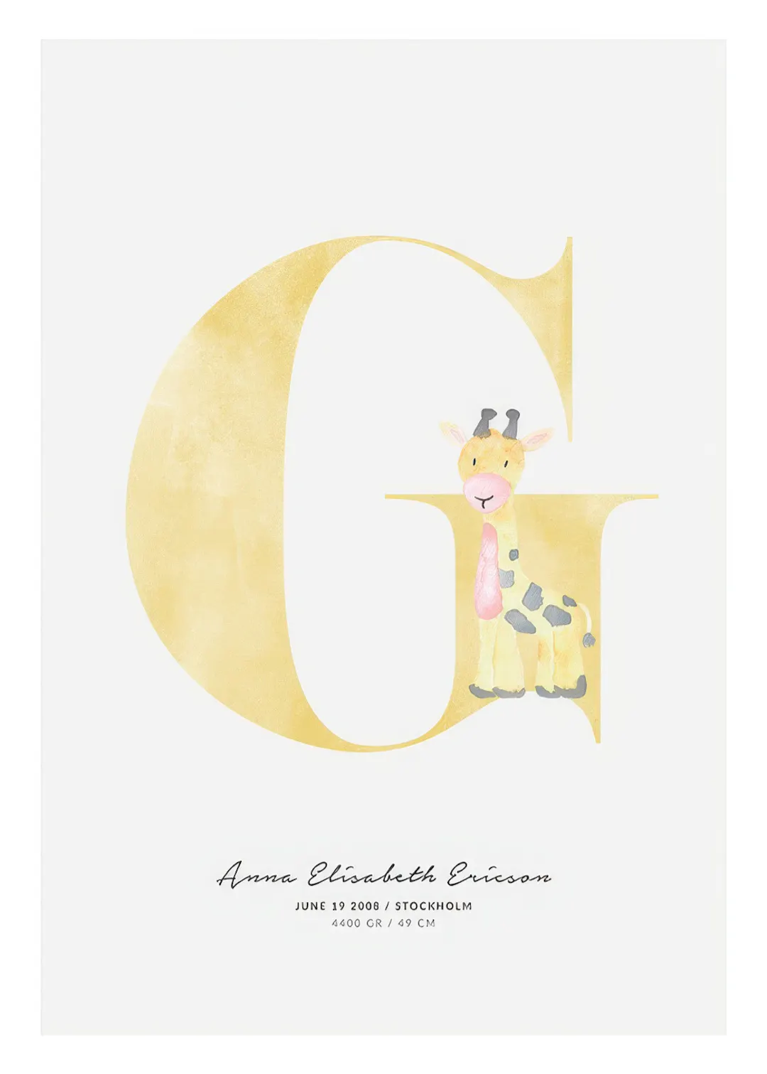 Tableaux noms | Affiches avec nom personnalisable | Desenio.fr