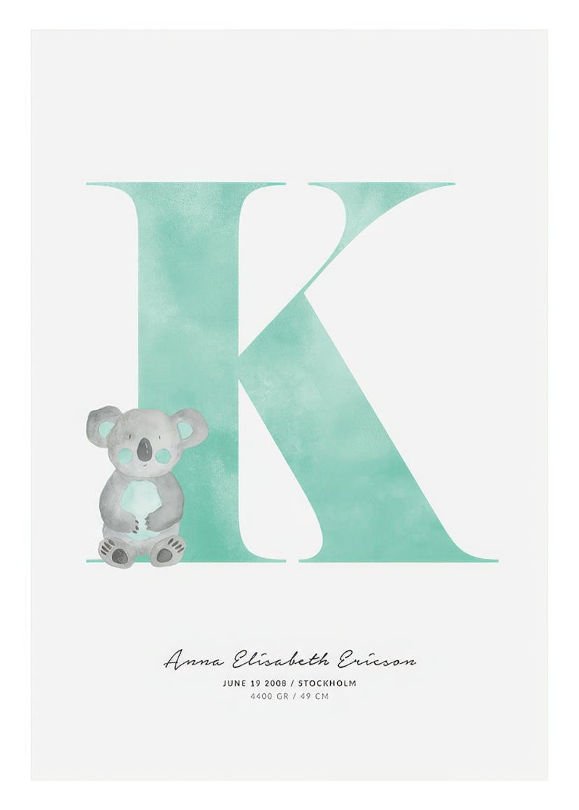 Buchstaben-Bilder. Poster mit Buchstaben | Desenio.de