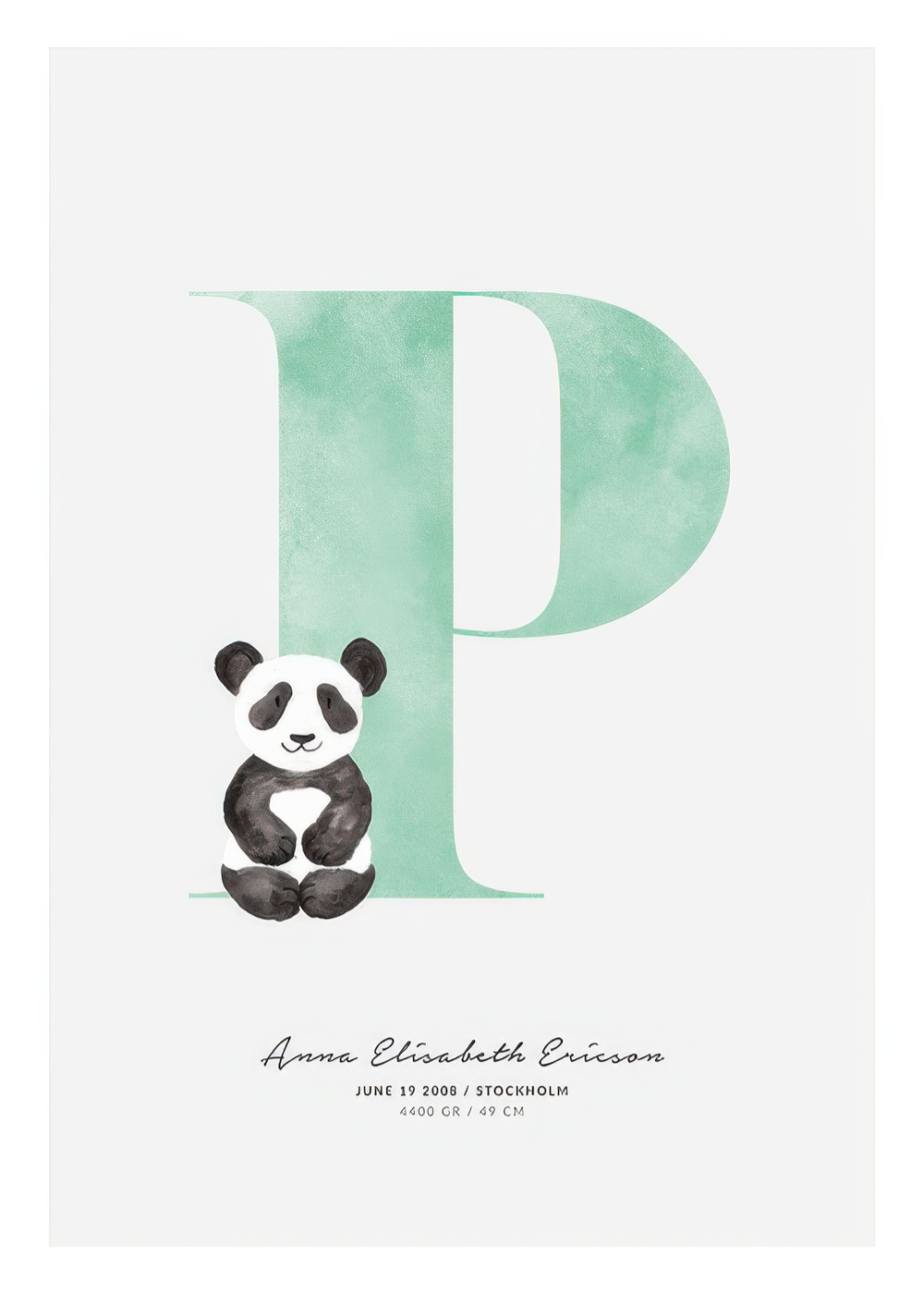 Kids Letter P Personal Poster