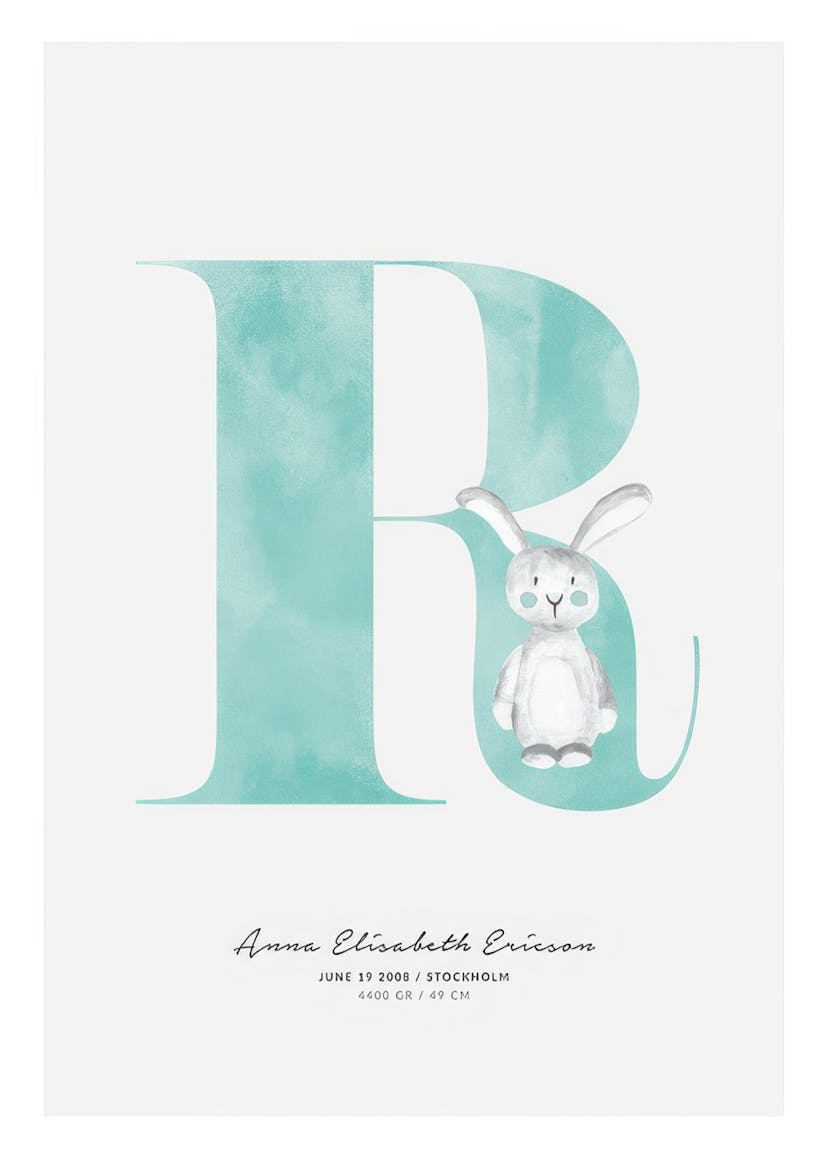 Buchstaben-Bilder. Poster mit Buchstaben | Desenio.de