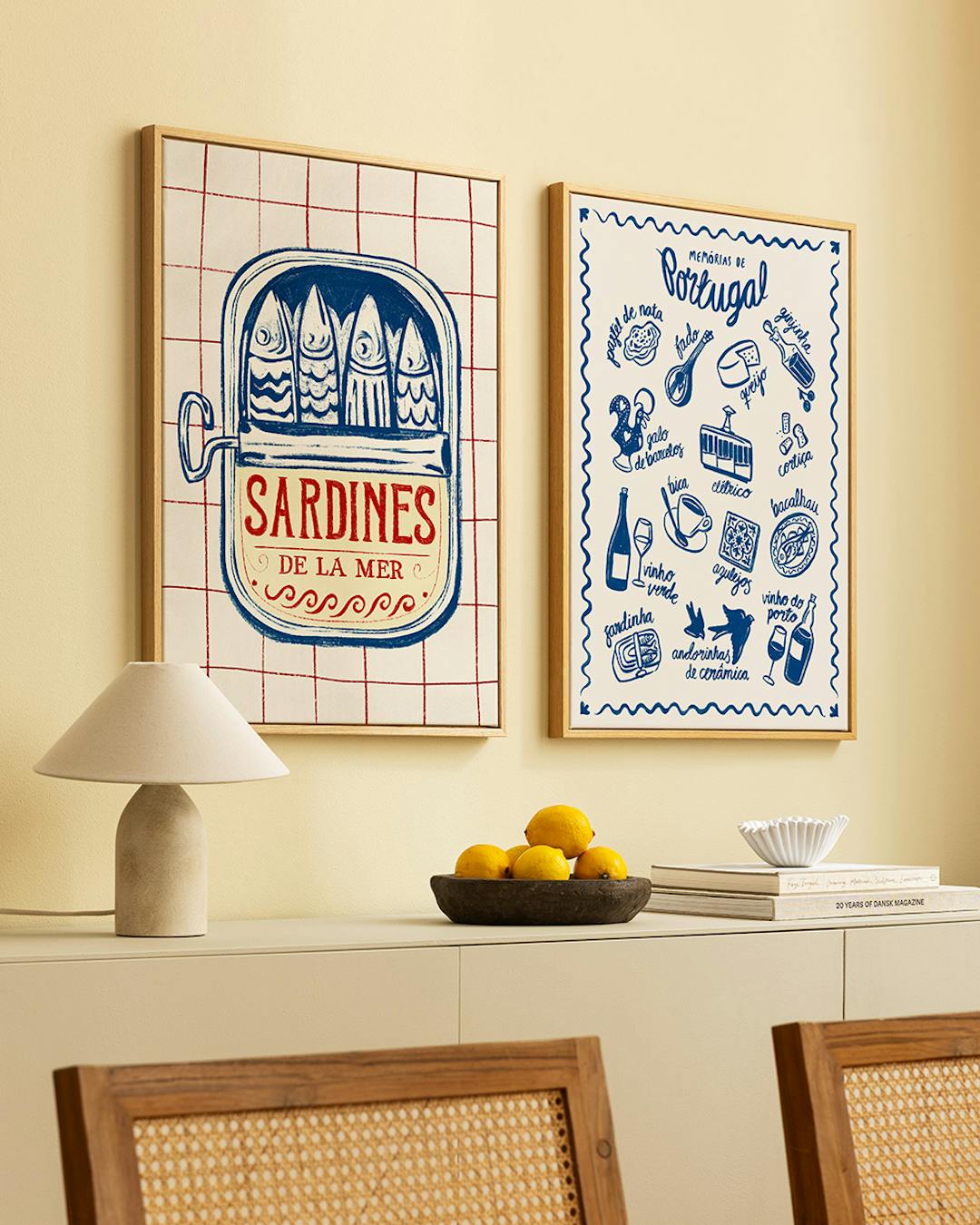 Picture wall for the kitchen. Stylish posters and art prints at Desenio