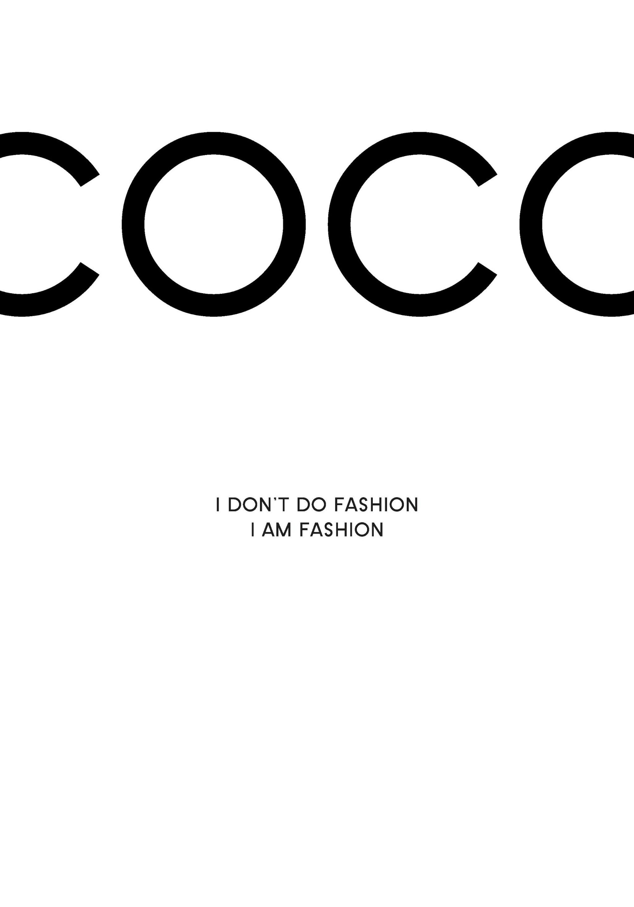 Chanel tavla | Poster och Coco Chanel citat | Affischer online - desenio.se