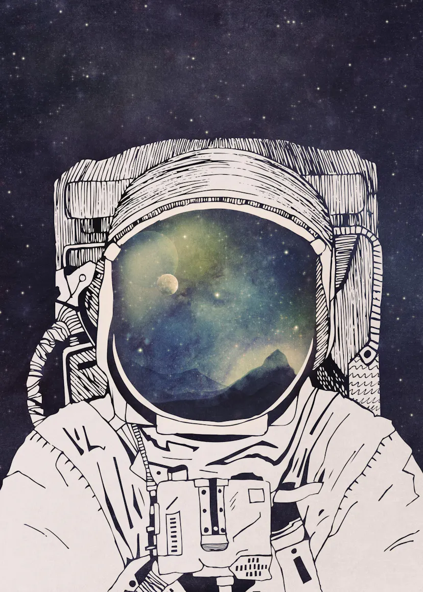 Space art prints | Porters with space designs | desenio.ie