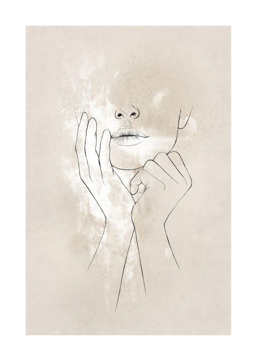 Sheer Shapes No2 Poster – Abstrakt konst i pastell | Desenio