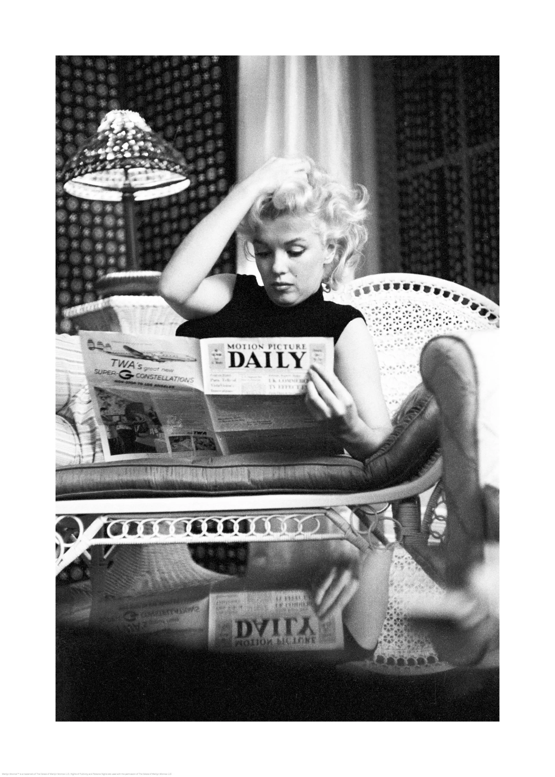 Brigitte Bardot Poster - Sitting on a car - desenio.com.au