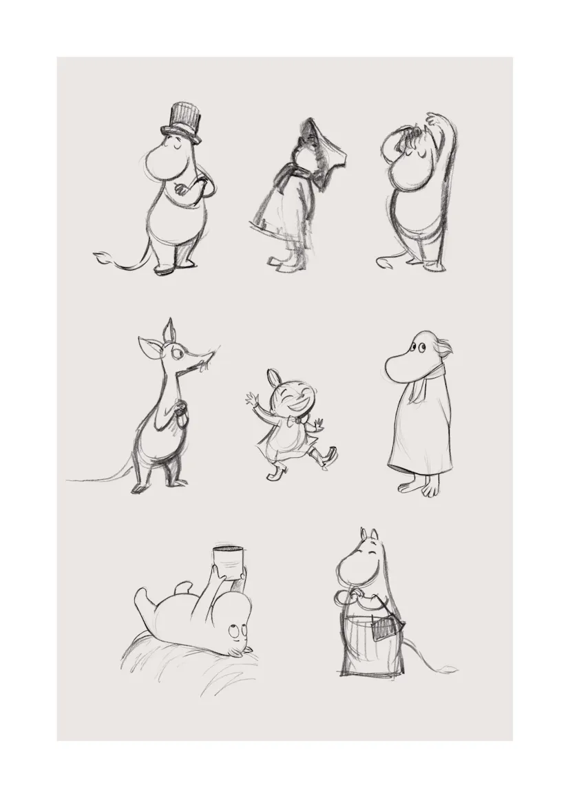 Moomin posters | Illustrations of Moominvalley characters - desenio.com.au