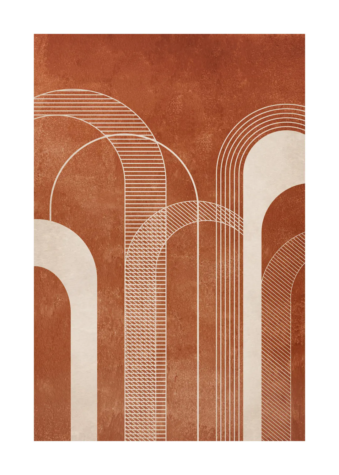 Abstract Terracotta Print – Modern Poster | Desenio