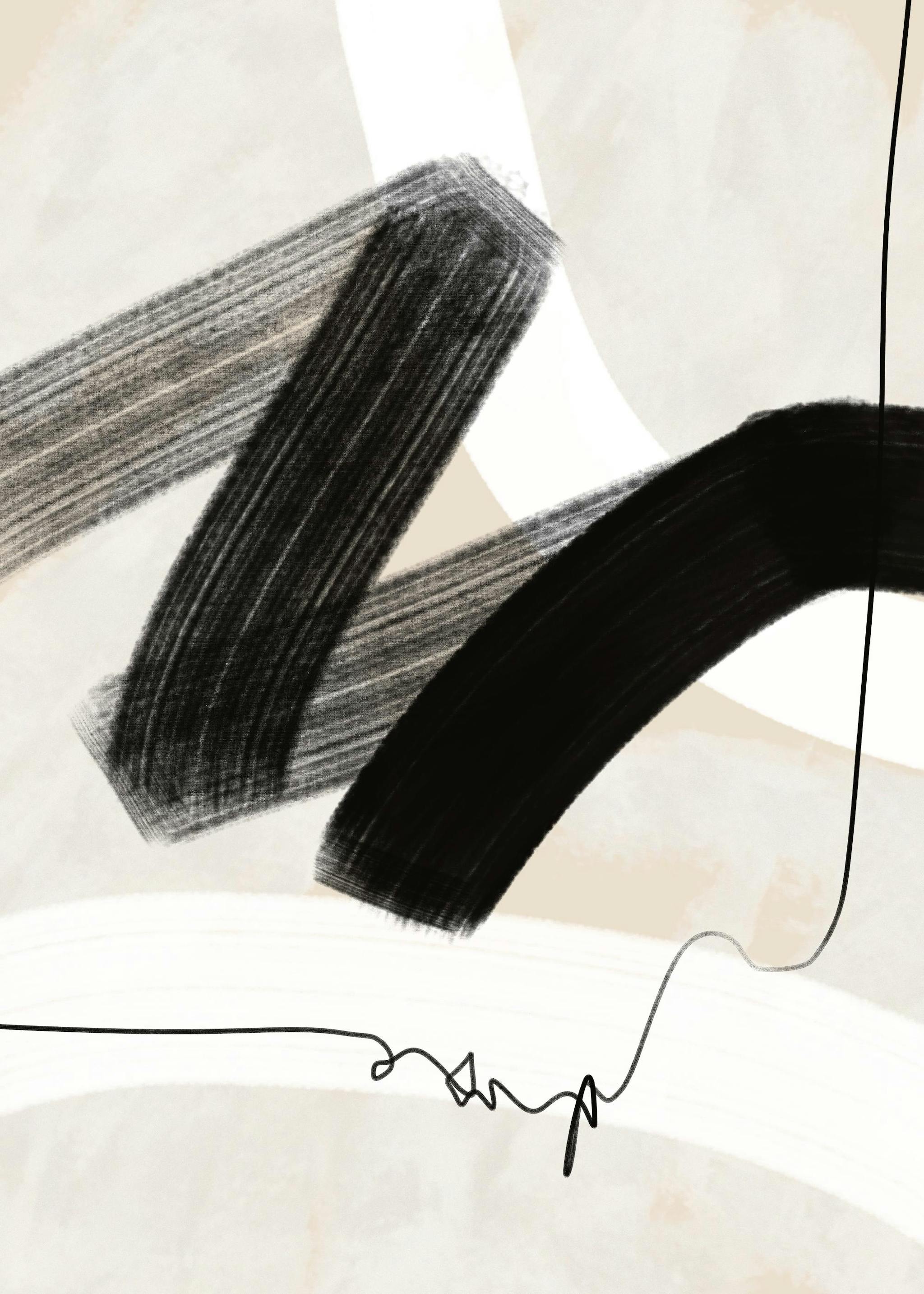 Sheer Shapes No2 Poster – Abstrakt konst i pastell | Desenio