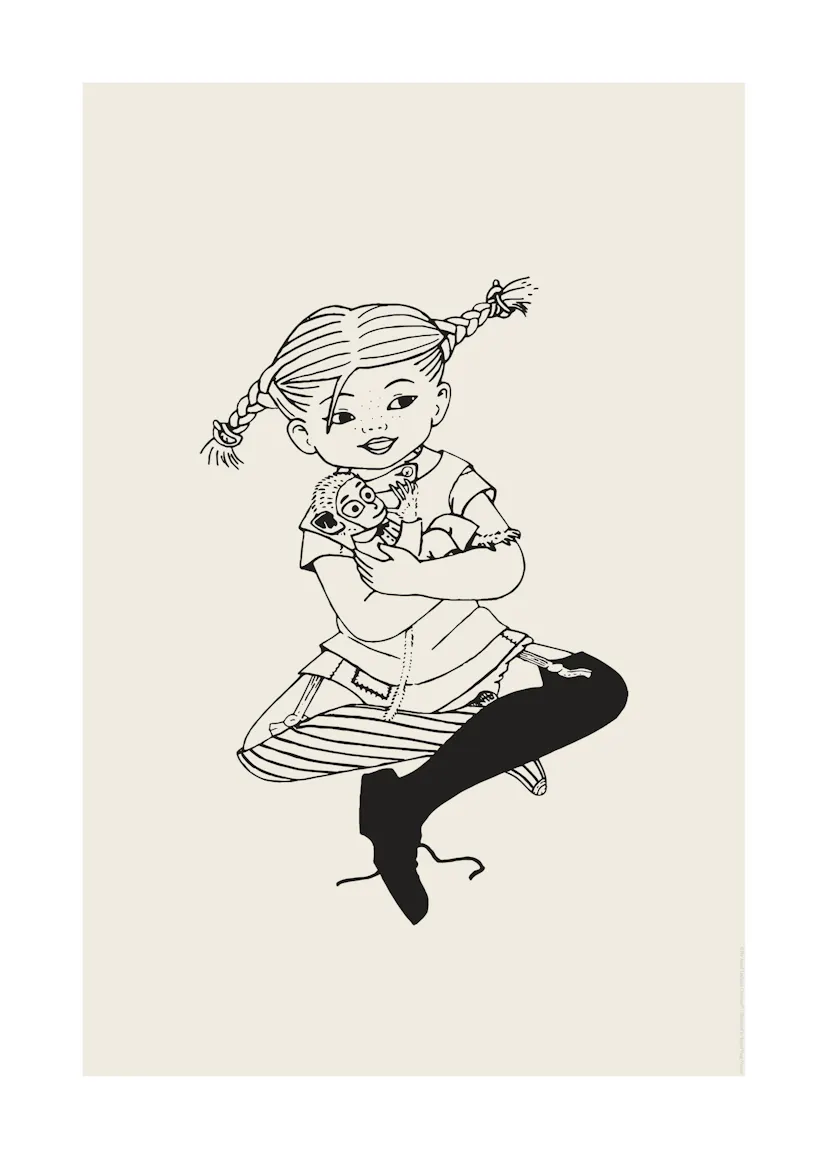 Pippi Långstrump No1 Poster – Illustration | Desenio