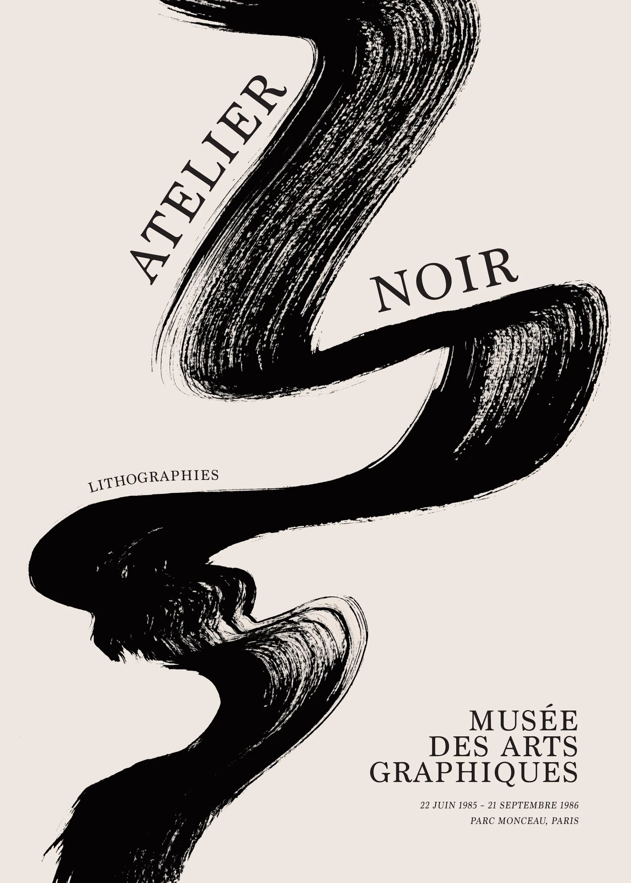 Le Noir Poster – Minimalistisches Schwarzweiß-Kunstposter | desenio.de