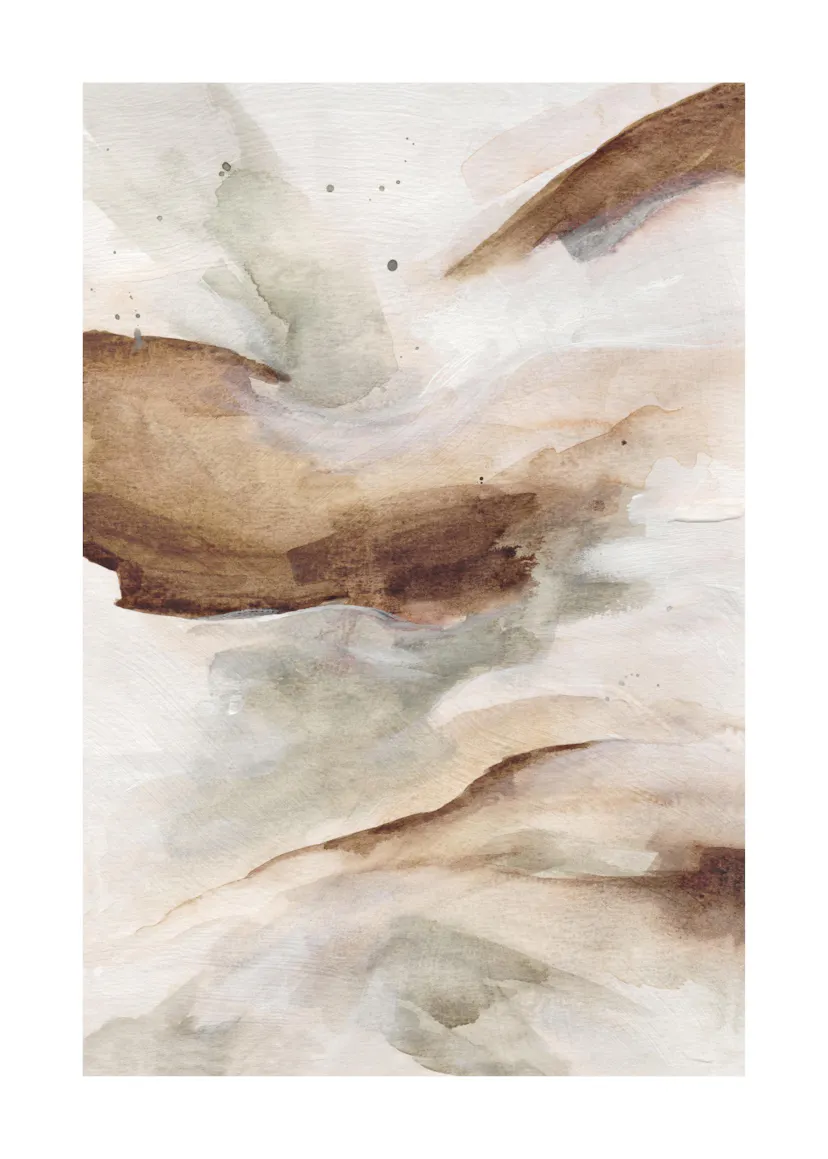 Neutral Watercolor No2 Poster - Beige acquerello - desenio.it