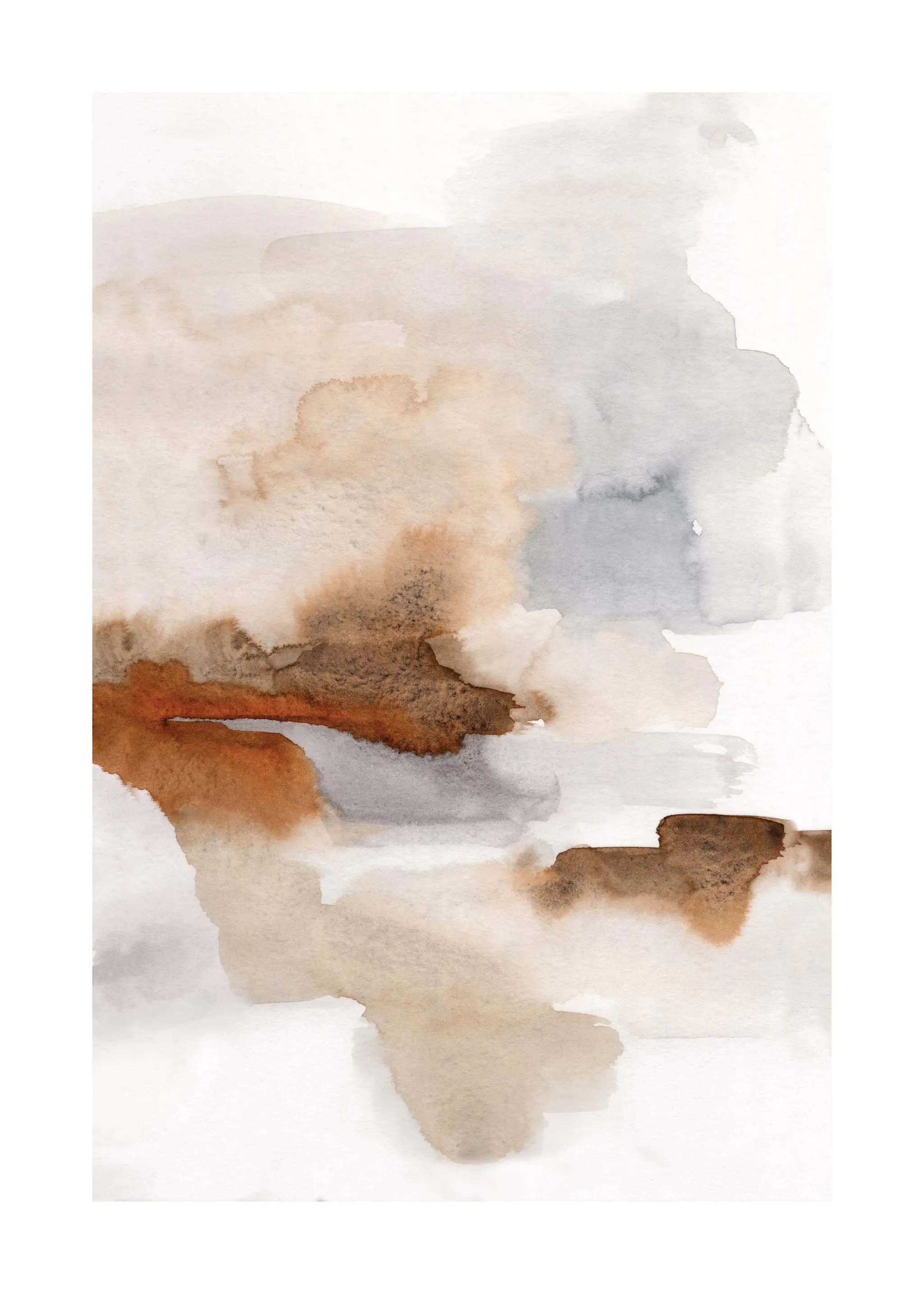 Neutral Watercolor No2 Poster - Beige acquerello - desenio.it