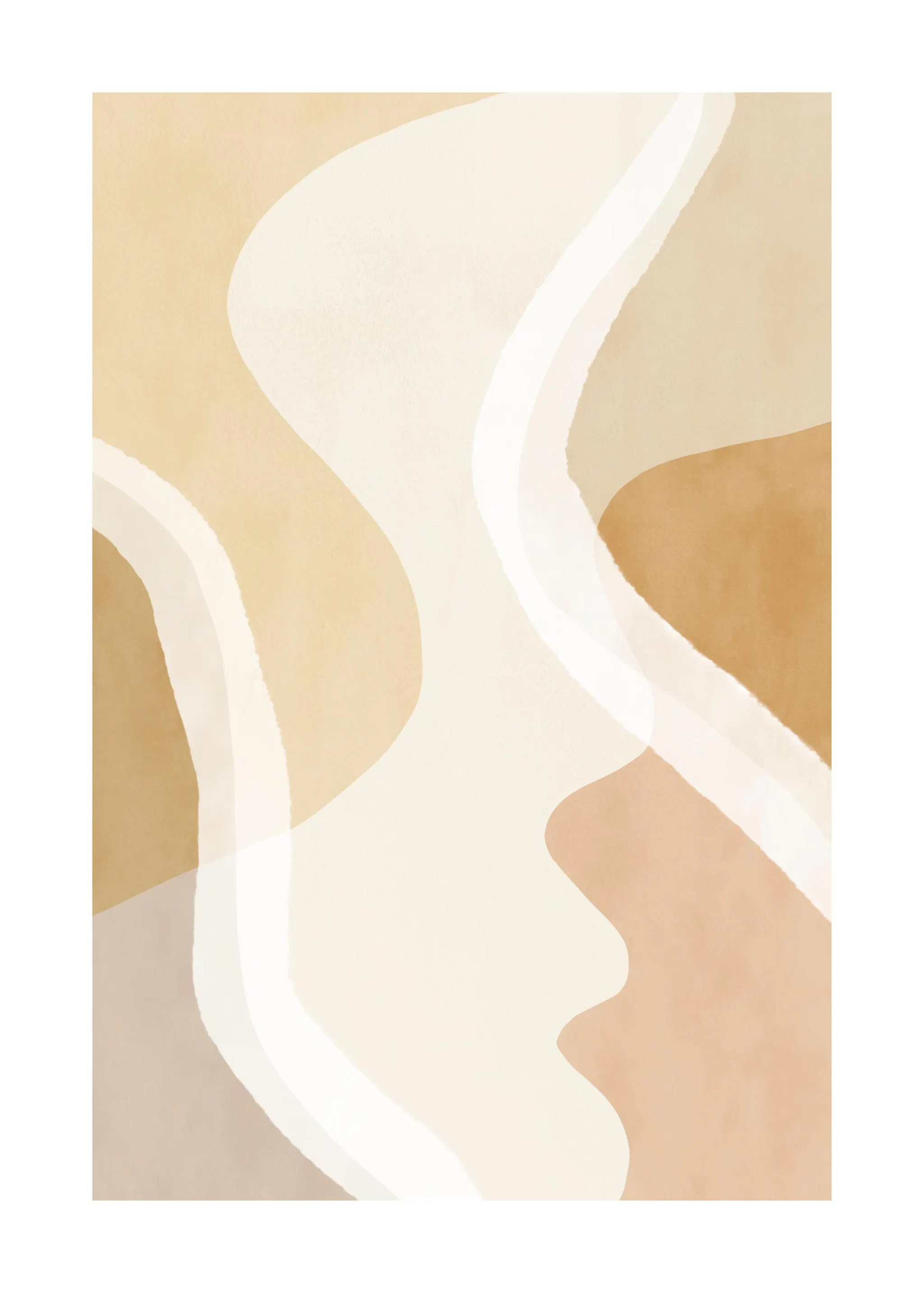Yellow Shapes Print – Modern Poster Wall Art | Desenio