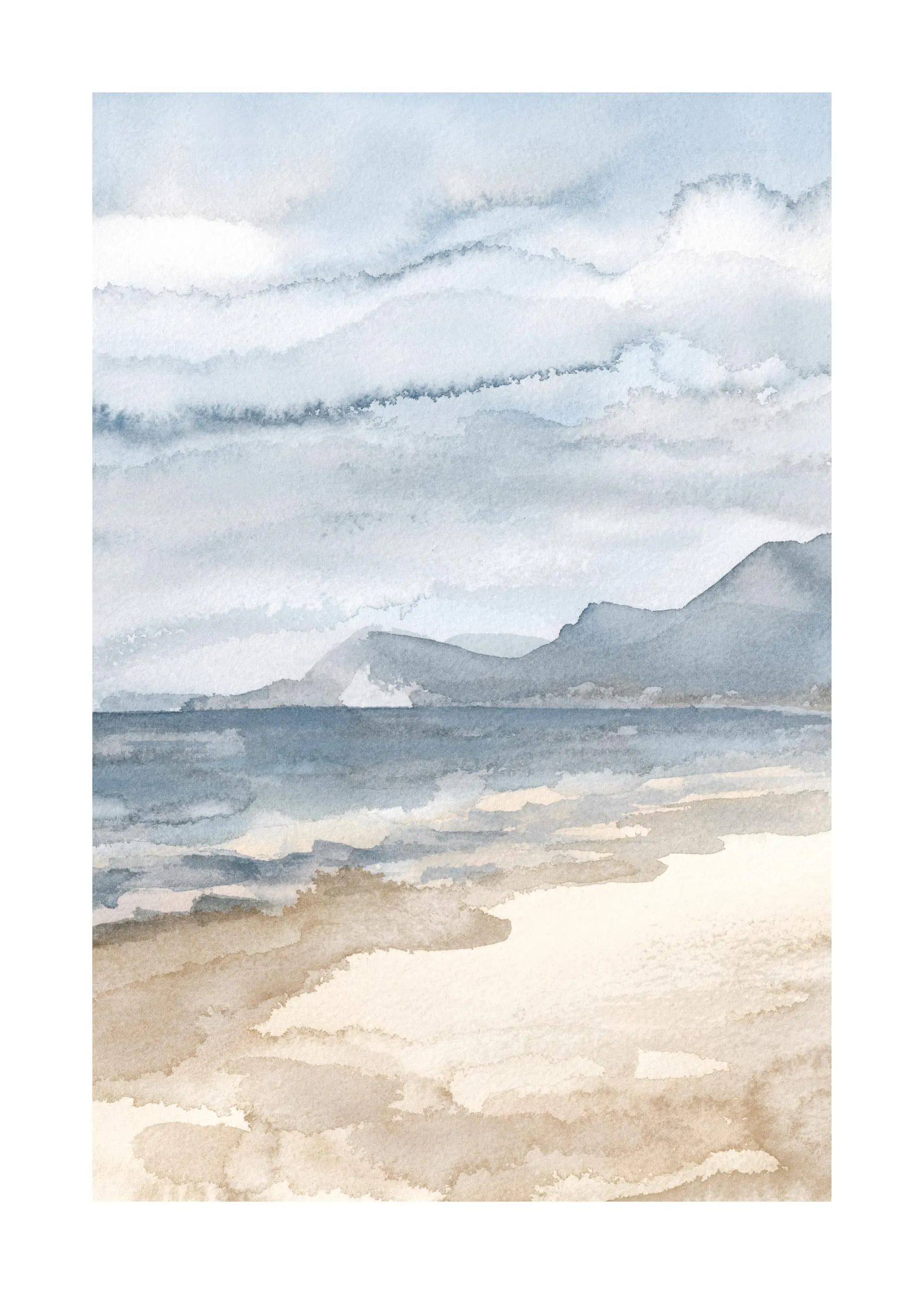 Girl by the Sea Print – Coastal Art Poster | Desenio