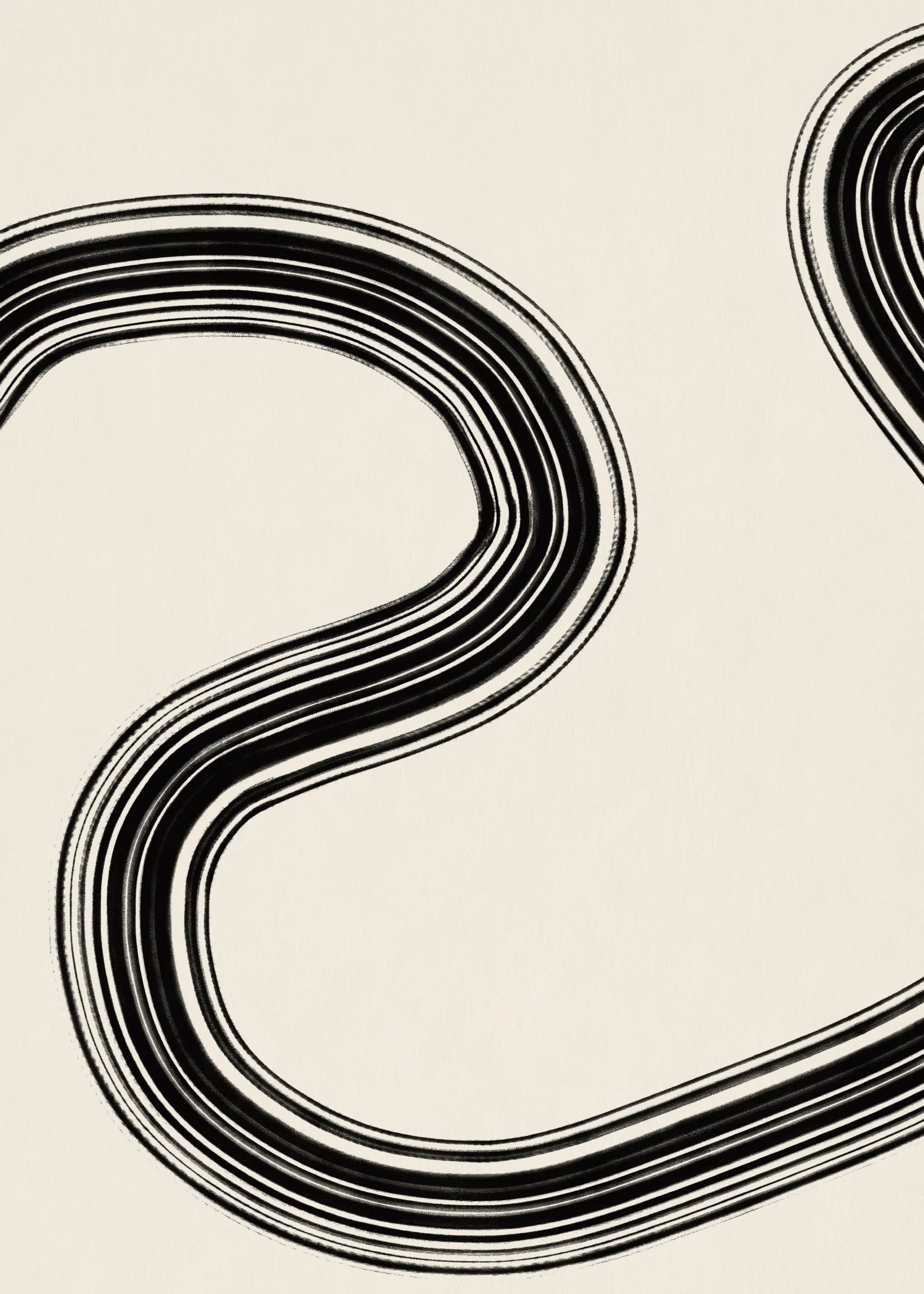 Line Art Patchwork Print – Minimalist Poster for Modern Wall Art | Desenio