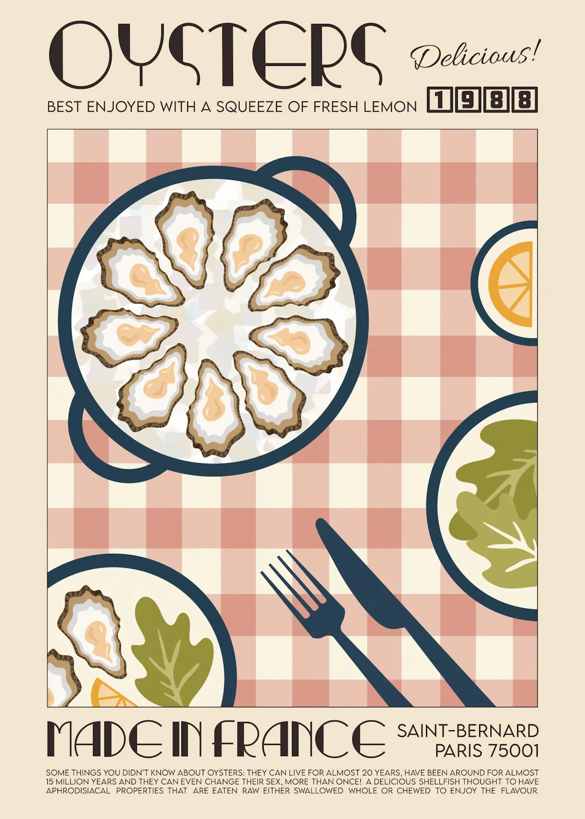 Póster Lobster Plate – Arte de cozinha elegante | Desenio