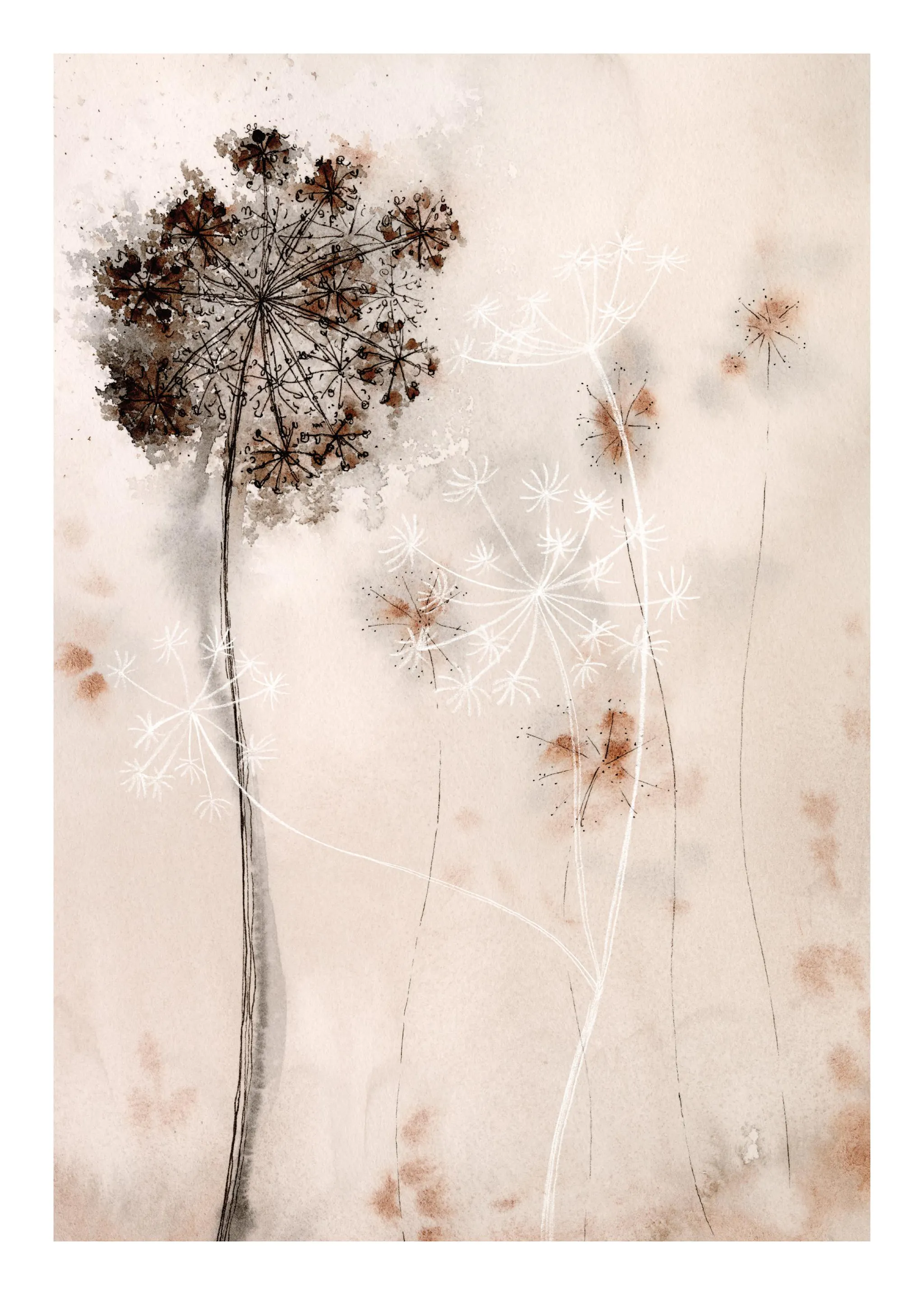 Rustic Reed Vase Print – Nature-Inspired Poster | Desenio