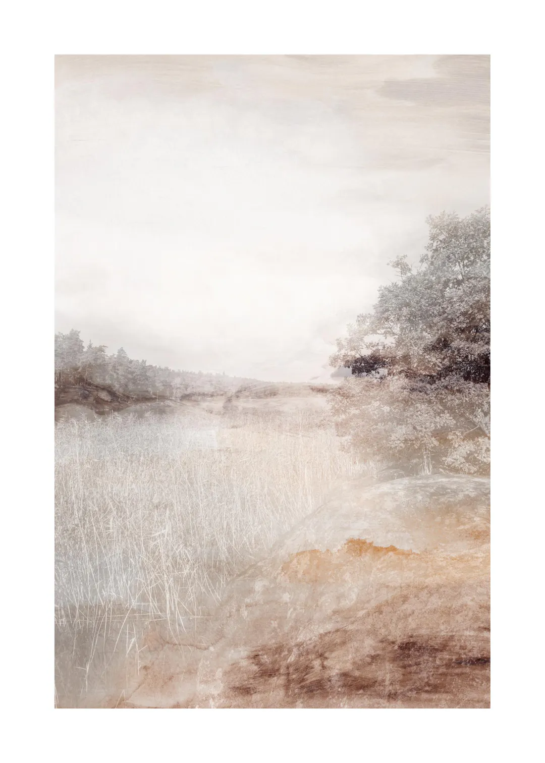 Neutral Watercolor No2 Poster - Beige acquerello - desenio.it