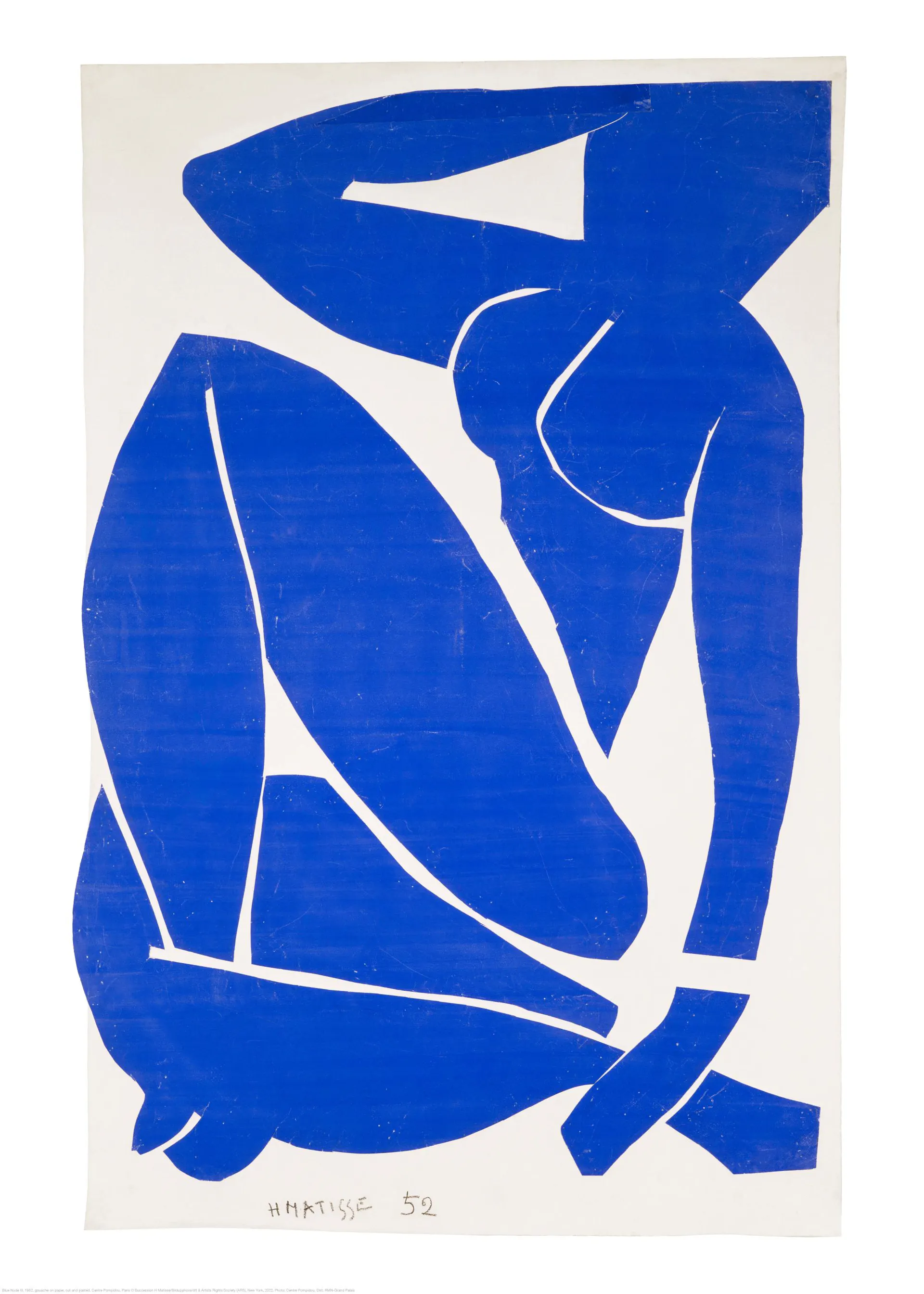 Portrait in Blue Print – Modern Art Poster | Desenio Canada