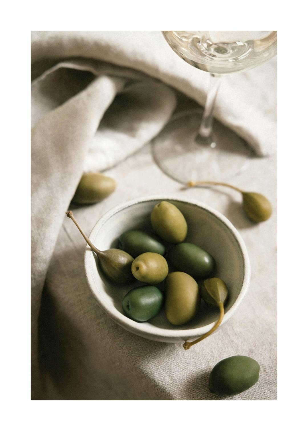 Sunlit Olives Print – Mediterranean Poster | Desenio