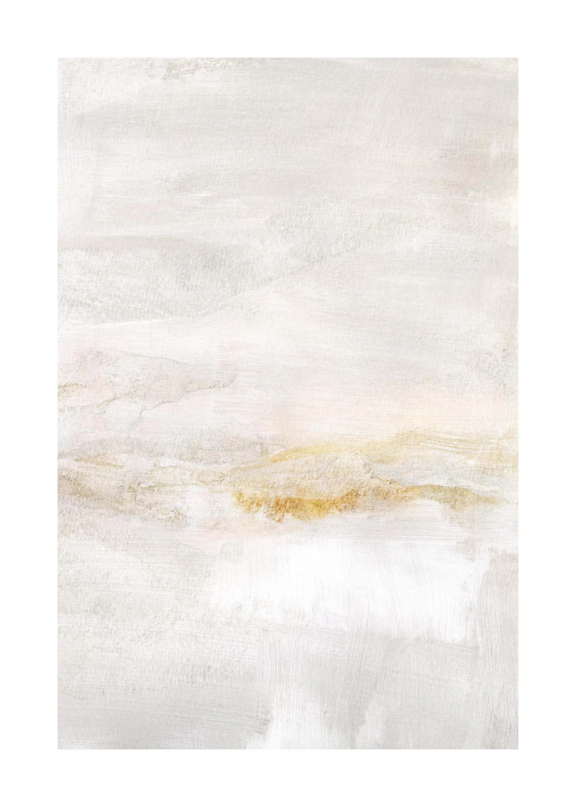 Abstract Scenery Painting No1 Poster – Beige & Goud | Desenio
