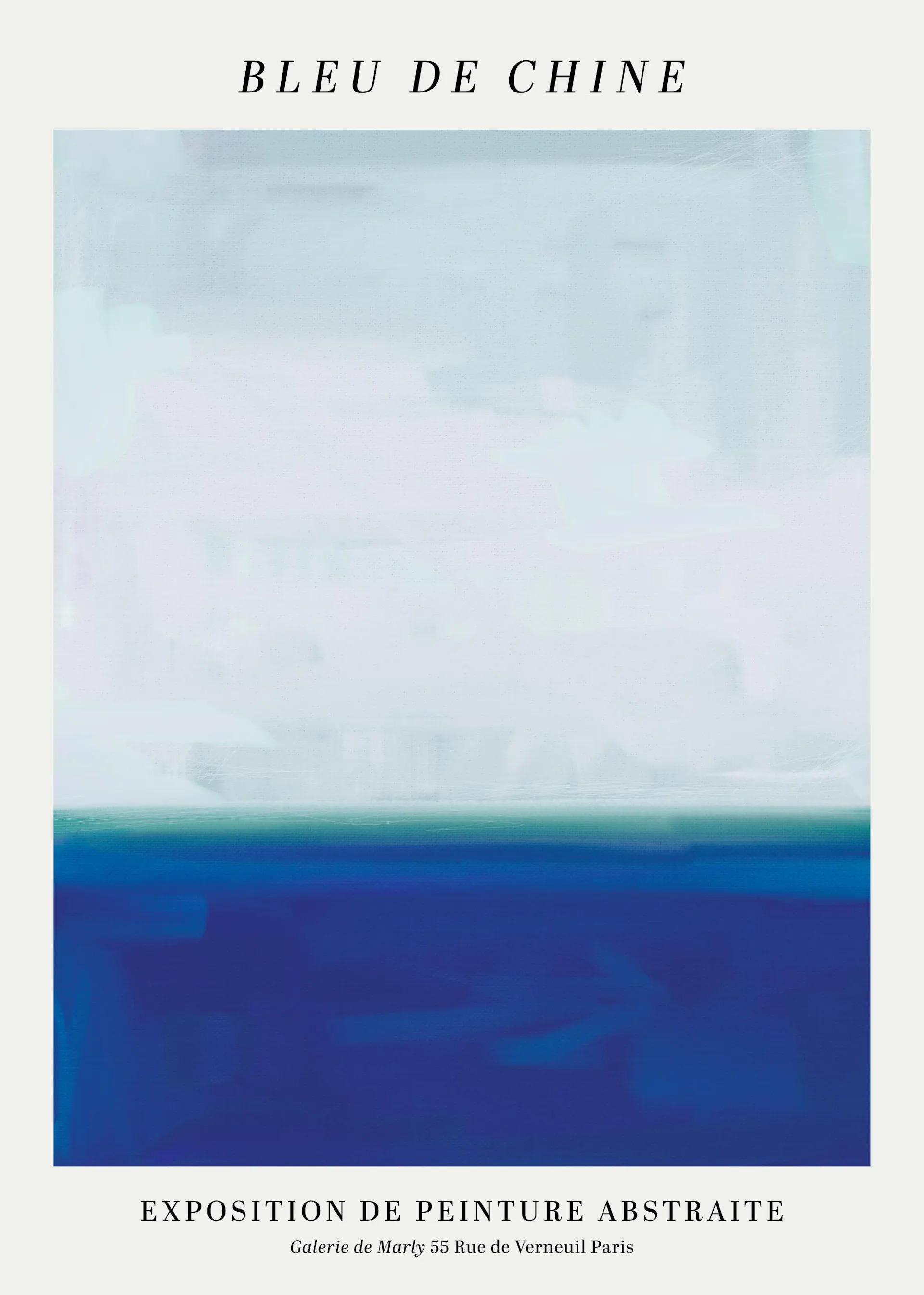 Les Nuances de Bleu Poster – Modern konst | Desenio