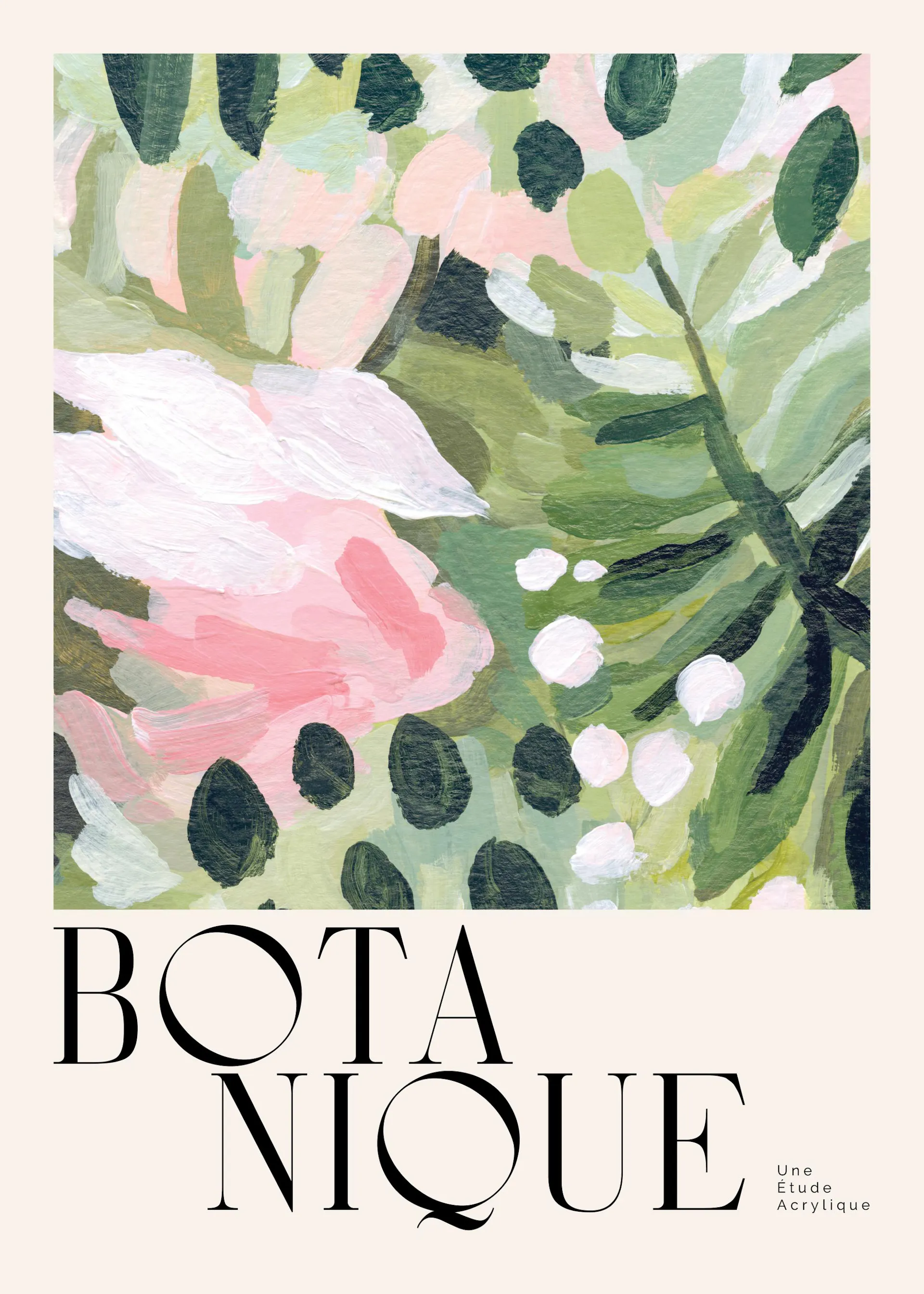 La Botanique Art No2 Poster – Botanische Wandkunst in Rosa & Grün | Desenio