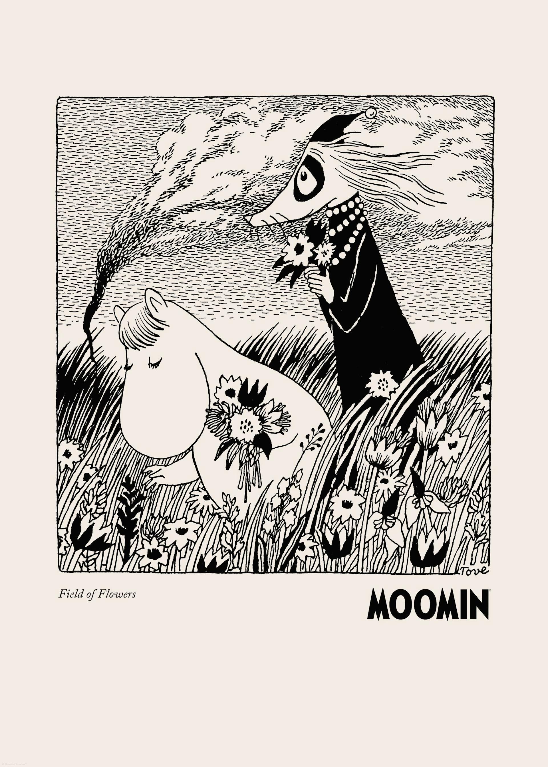 Moomin In Love Print – Romantic Poster | Desenio