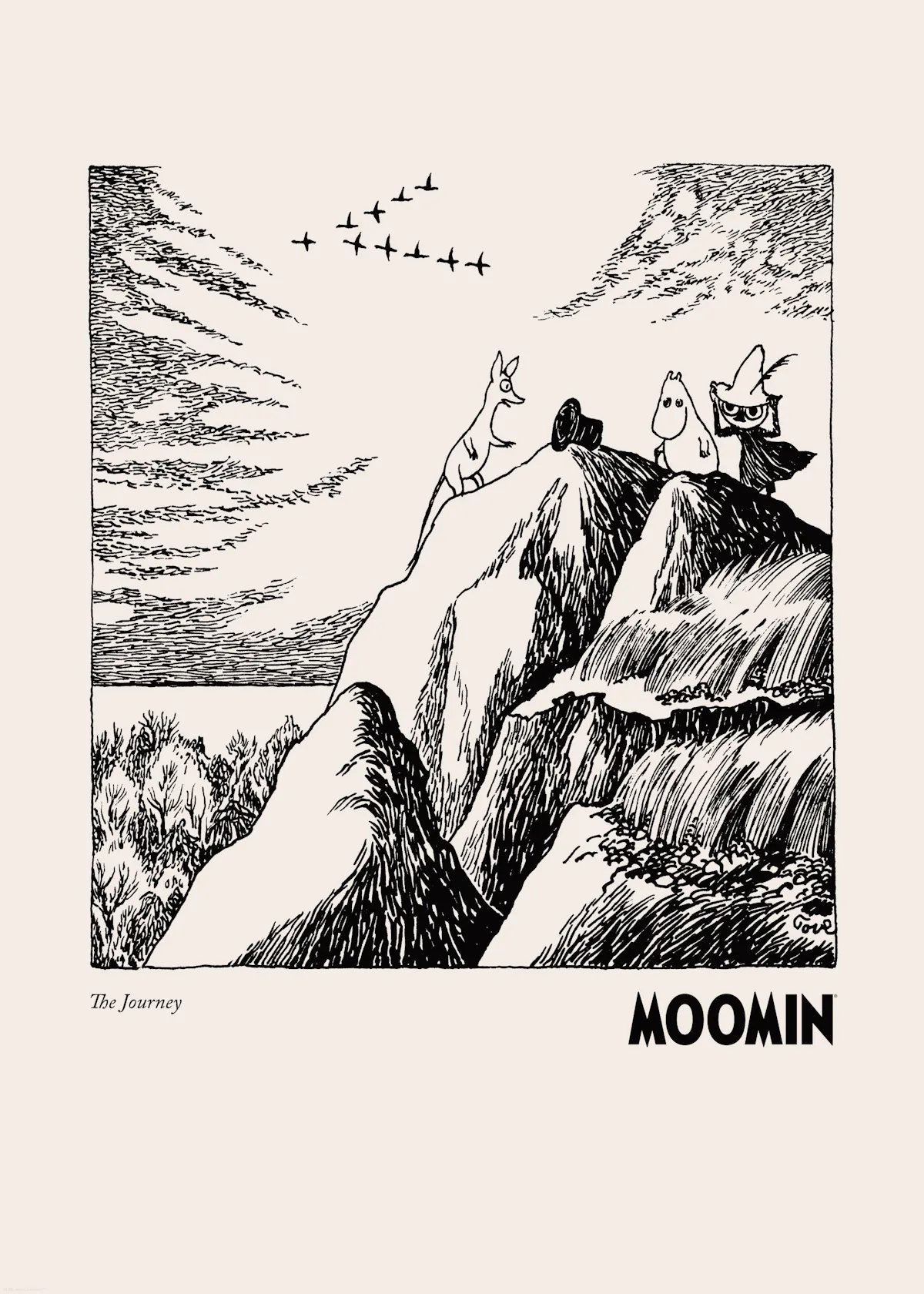 Moomin In Love Print – Romantic Poster | Desenio