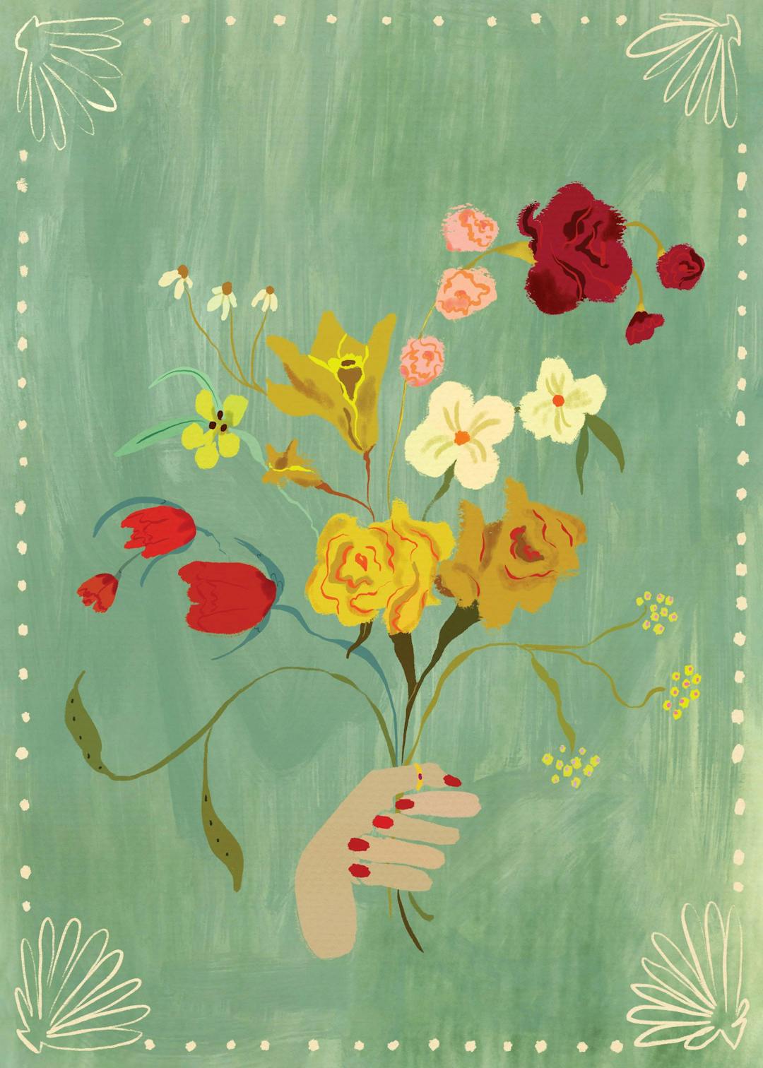 Botanical Harvest No2 Print – Botanical Flower Poster | Desenio