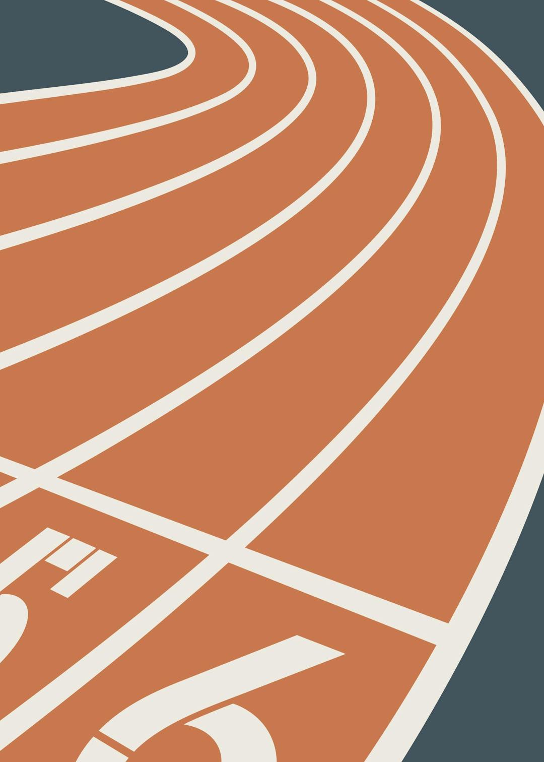 Graphical Bike Print Poster – Sporty Wall Art for Cyclists | Desenio