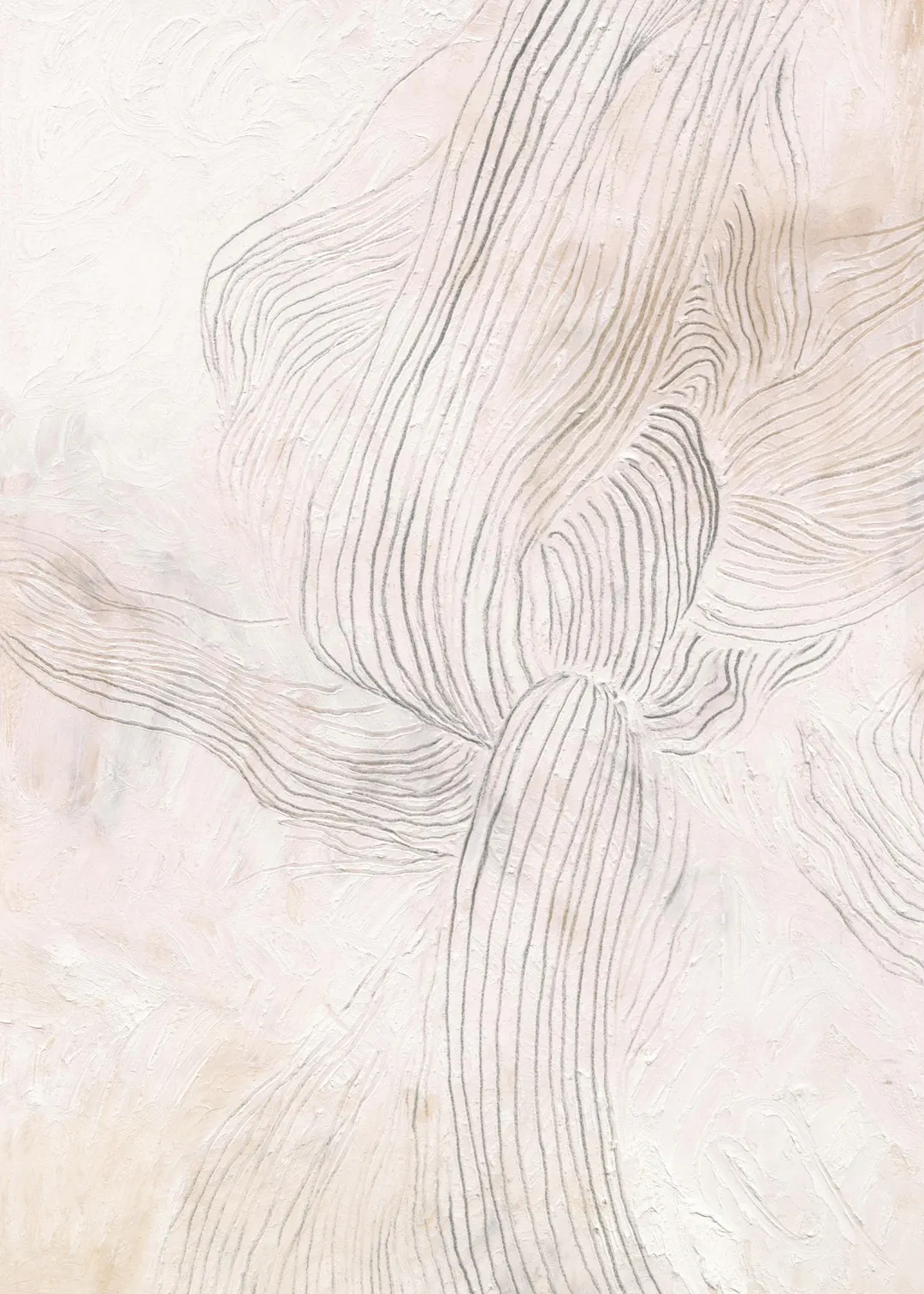 Tactile Pattern Print Poster – Abstract Beige Wall Art | Desenio