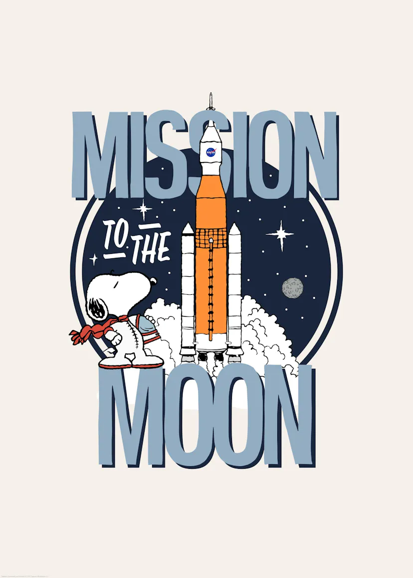 Snoopy the Astronaut Print - Space Adventure Poster | Desenio CA