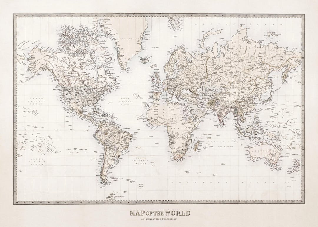World maps posters
