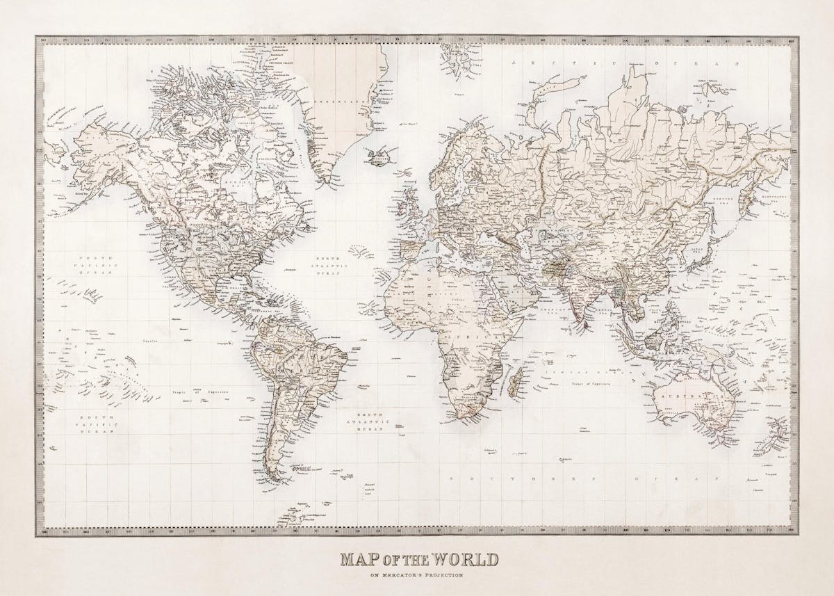 World maps posters