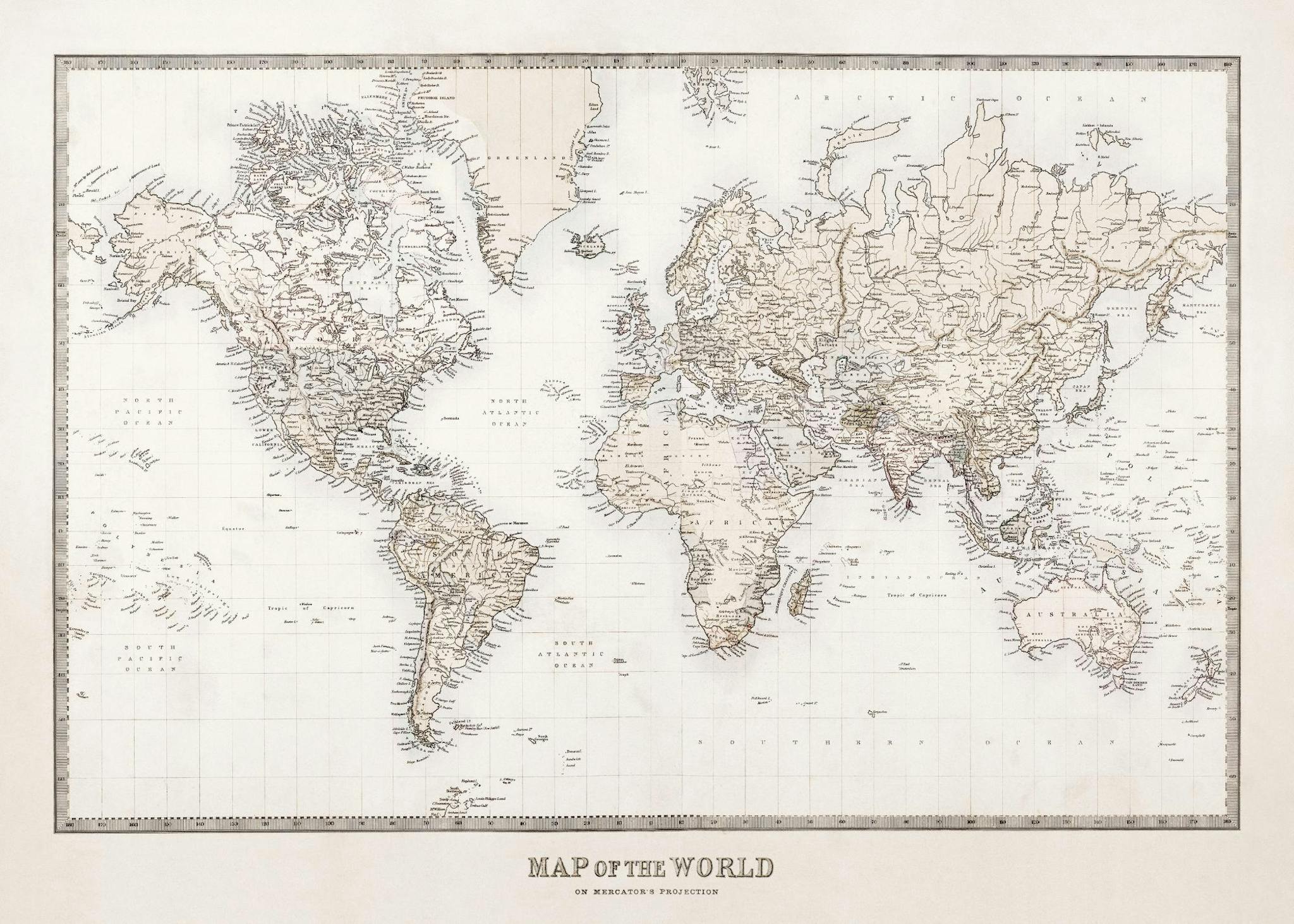 World maps posters