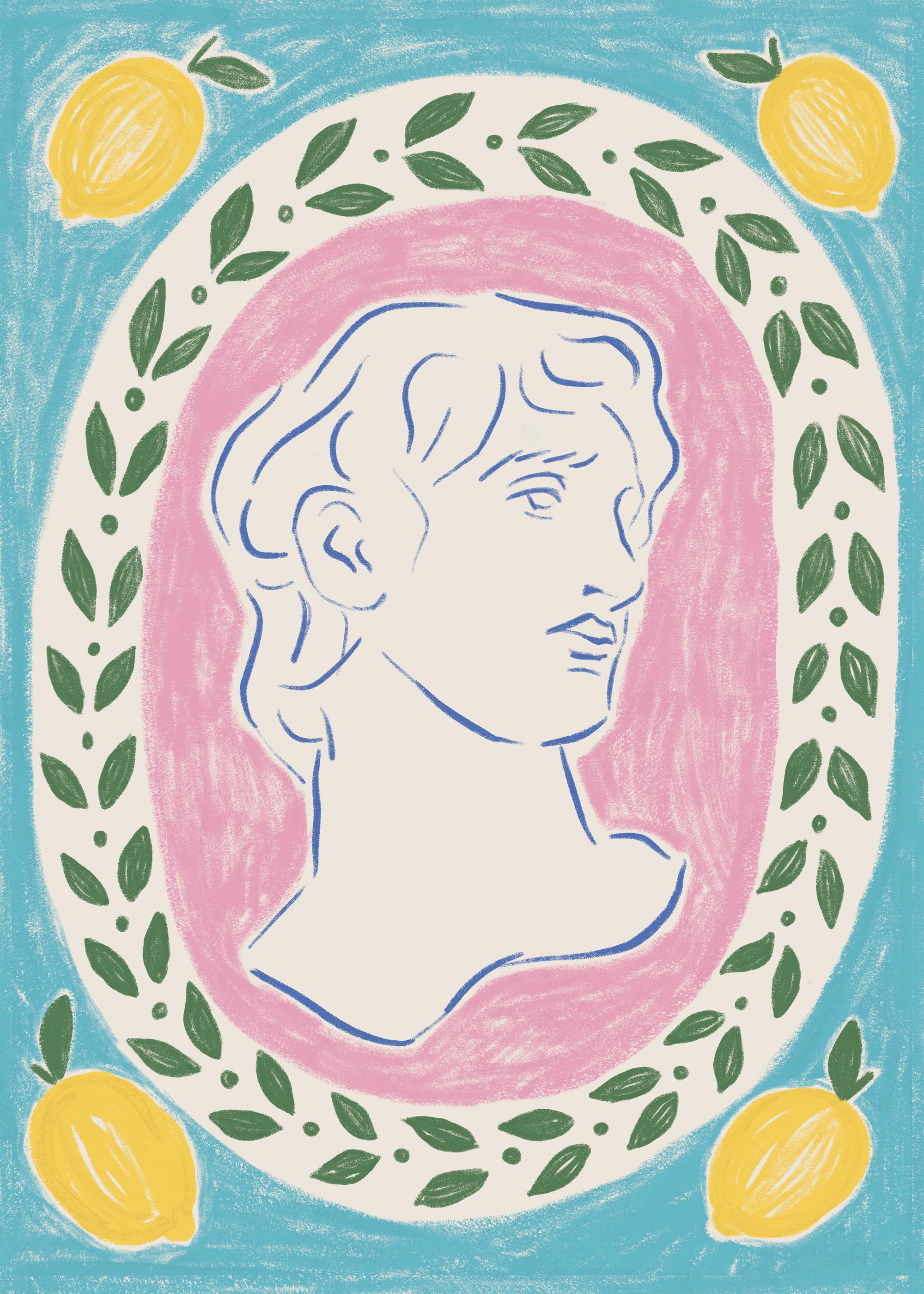 Portrait of a Statue Print