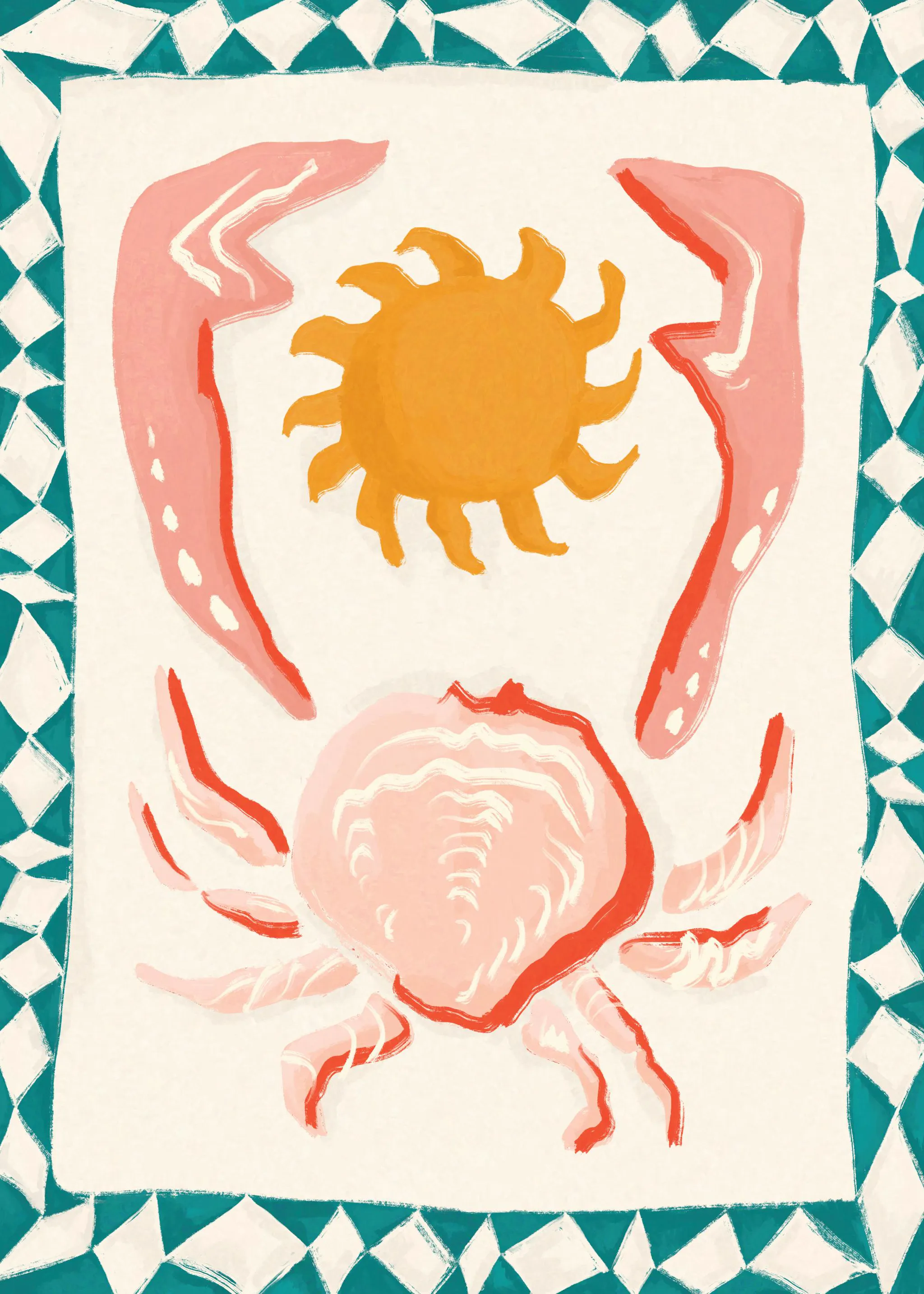 Funky Palm Tree Print – Colorful Poster | Desenio