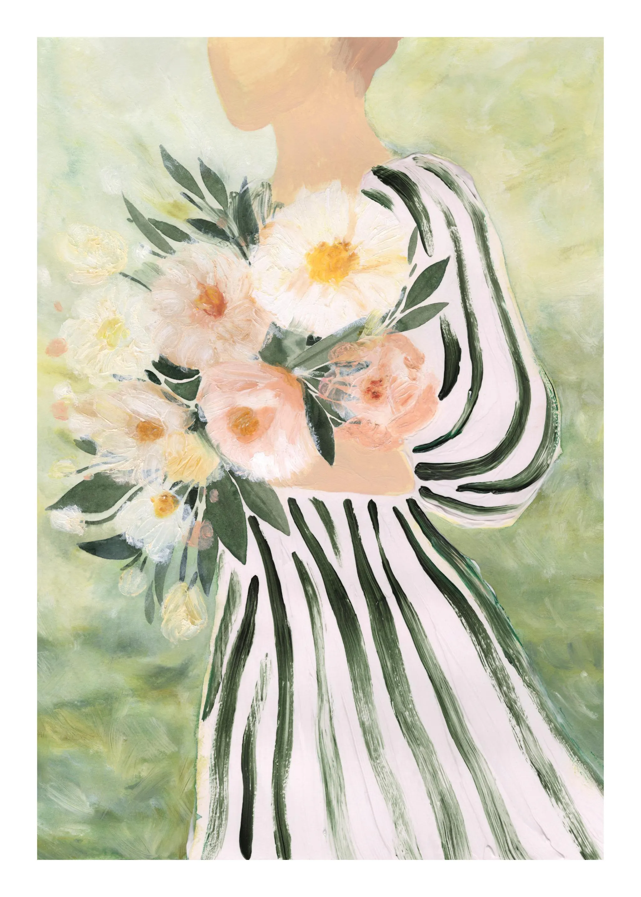 Floral Landscape Poster – Impressionistisk Blomsteräng | Desenio