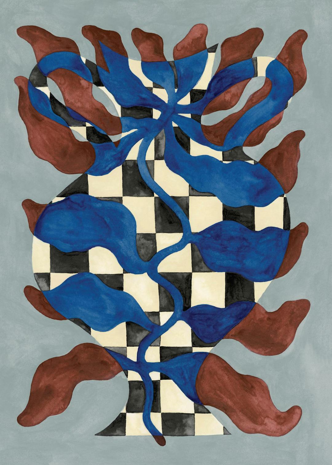 Capri Poster av Adele Naidoo – Minimalistisk Blomkonst | Desenio