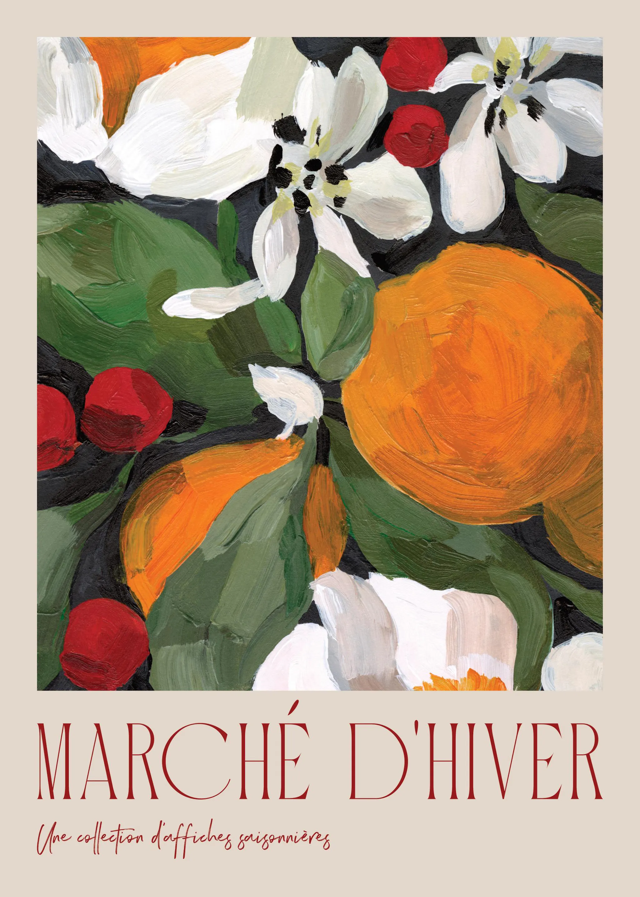 Marché D'Hiver No1 Print – French-Inspired Poster | Desenio