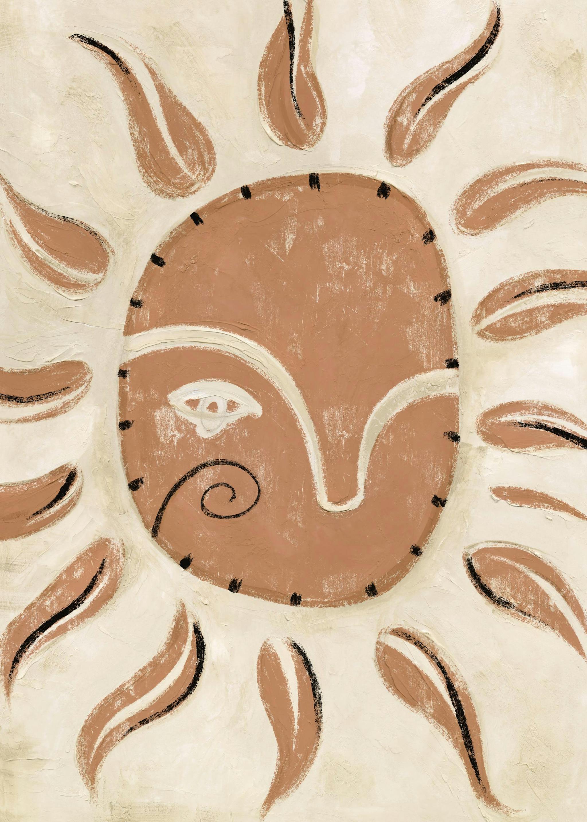 Spiritual Eye Poster – Spirituelle Wandkunst in Beige | Desenio