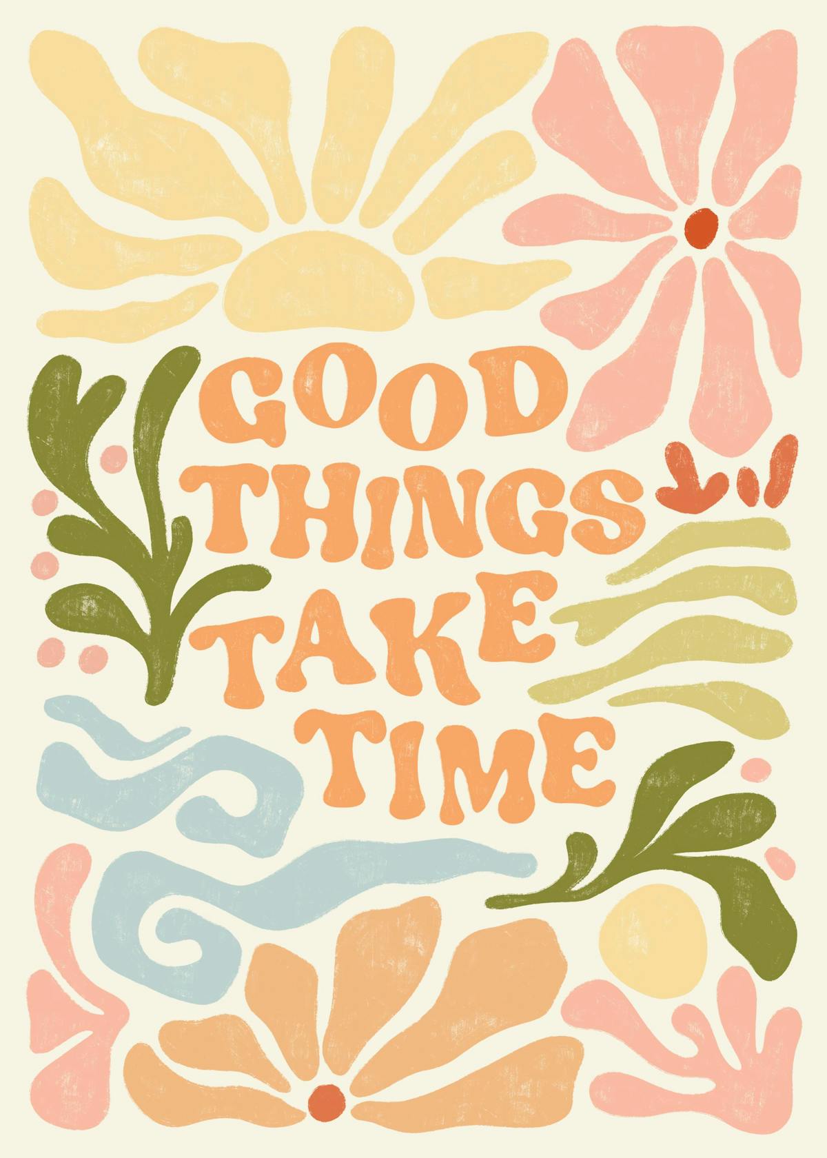 Print - Retro Motivational Poster by The SoulShine Co. | Desenio