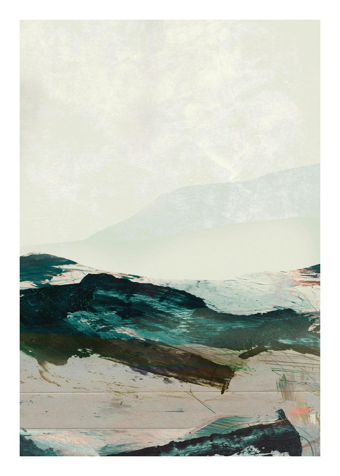 Dan Hobday - Layers No2 Abstract Poster | Wall Art Print | Desenio UK