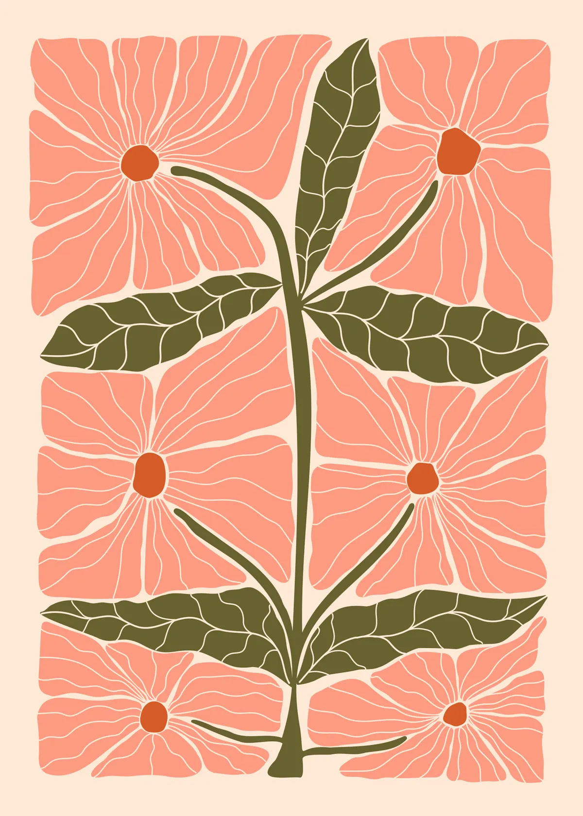 Rebecca Zwanzig Paige Print – Floral Art Poster | Desenio