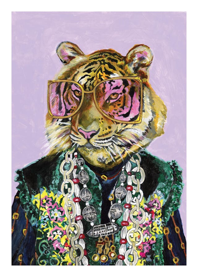 Heather Perry - Artsy Leopard Poster | Luipaard Kunstposter | Desenio.nl