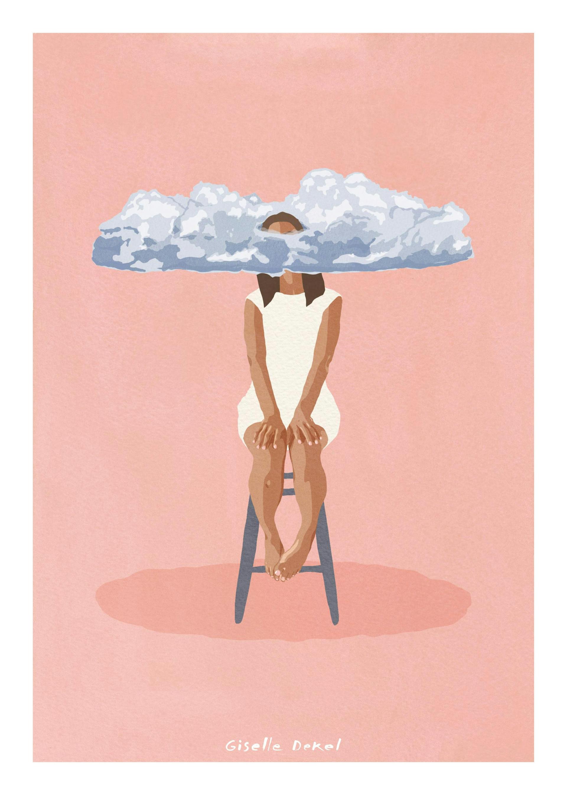 Heather Perry - Artsy Blue Tiger Print | Fashion Animal Poster - Desenio